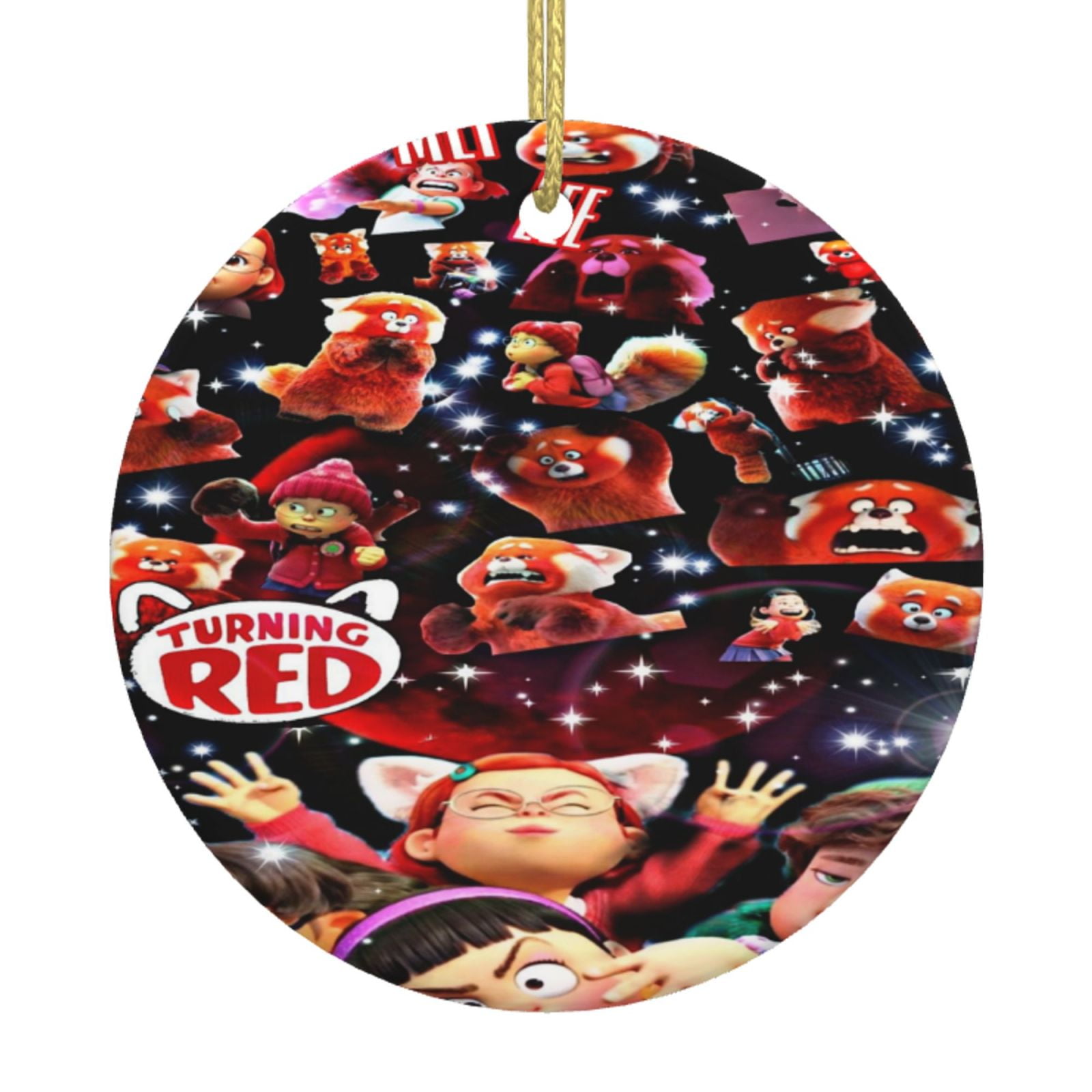 Turning R-e Round Ceramic Pendant Christmas Decoration Holiday with ...