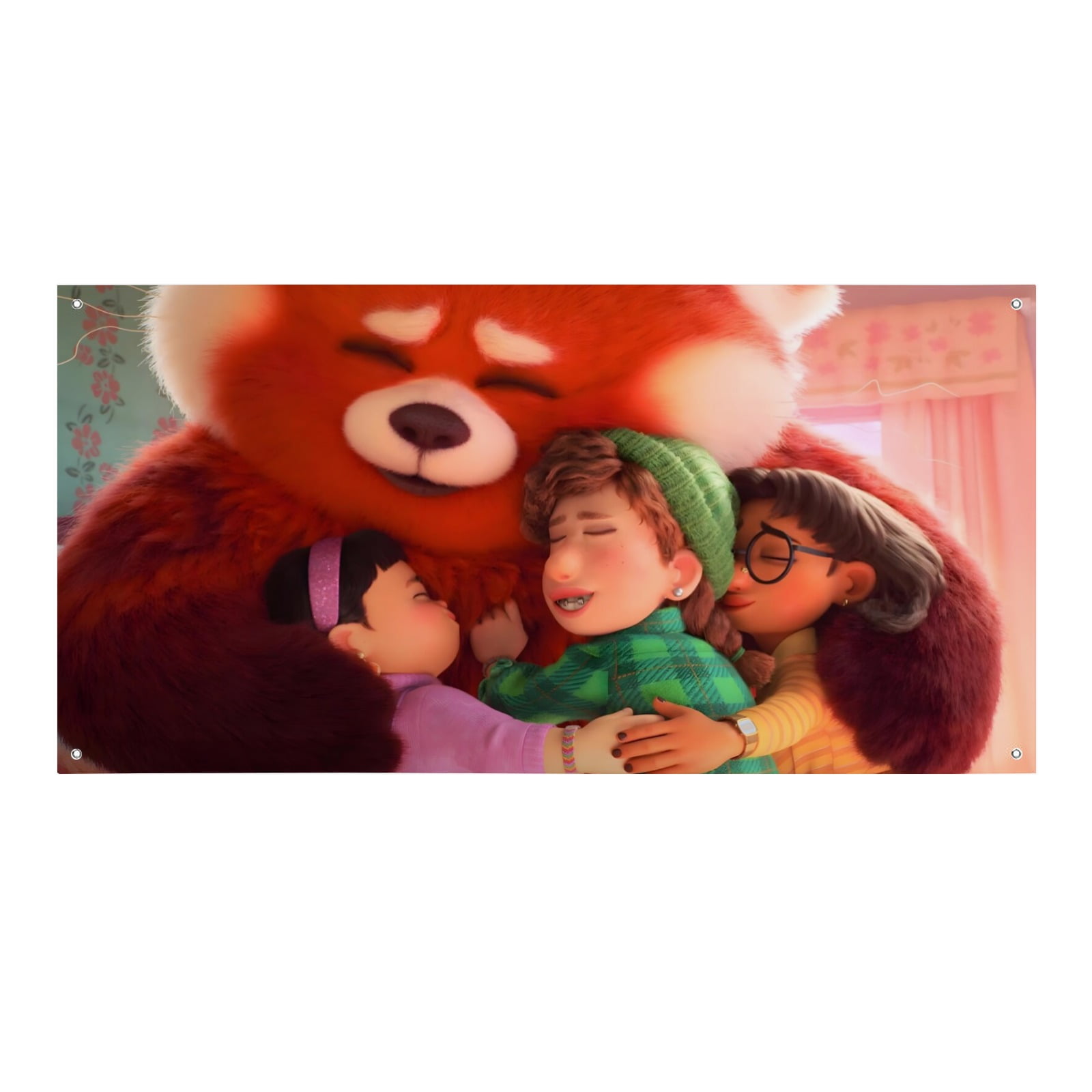 Turning Red-Theme Backdrops Banner Birthday Party Decor Supplies ...