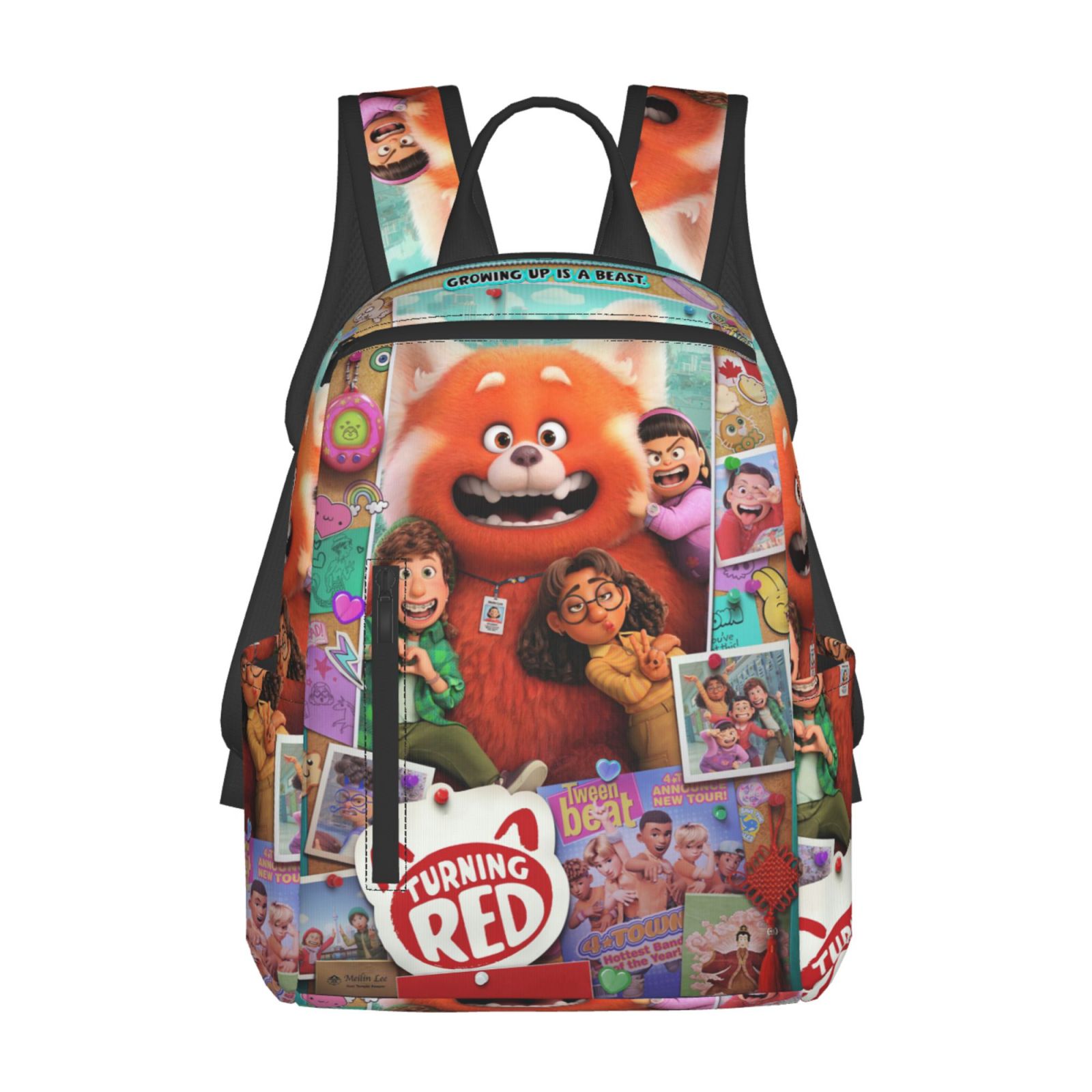 Turning Red Unisex Cartoon Backpack Casual Daypacks Cute Fashionable ...