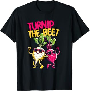 Turnip The Beet Dancing Farmers Market Greens Funny Humor T-Shirt ...