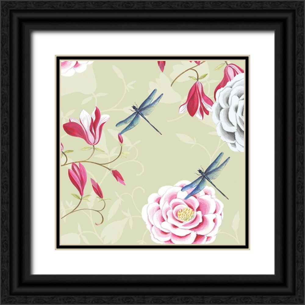 Turnowsky 26x26 Black Ornate Wood Framed with Double Matting Museum Art ...