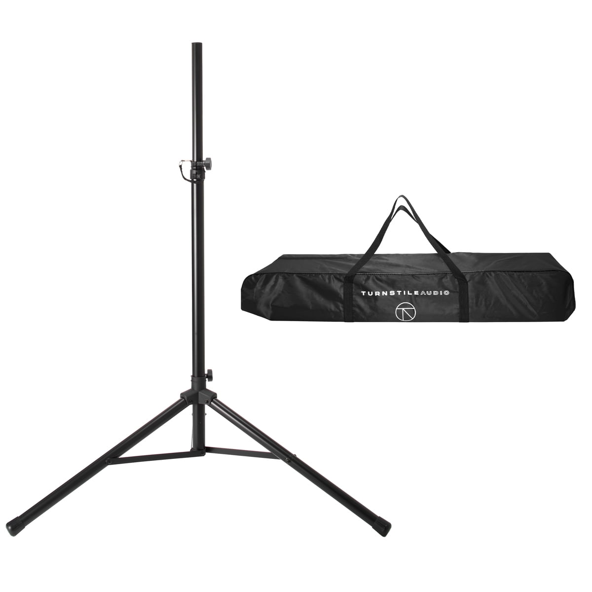 Turnstile Audio Height-Adjustable Speaker Stand with Carry Bag ...