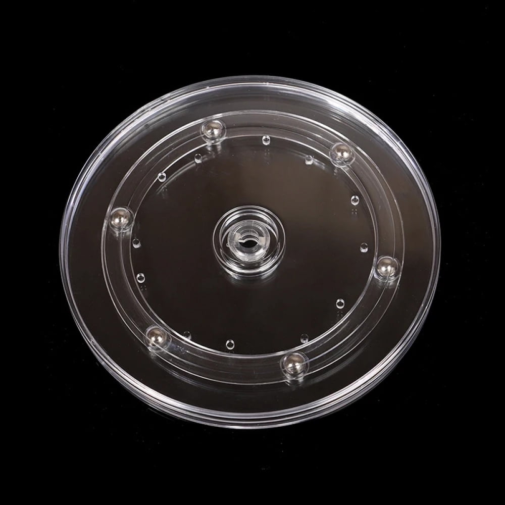 Turntable Acrylic 360 Rotating Display Stand Transparent Round Base ...
