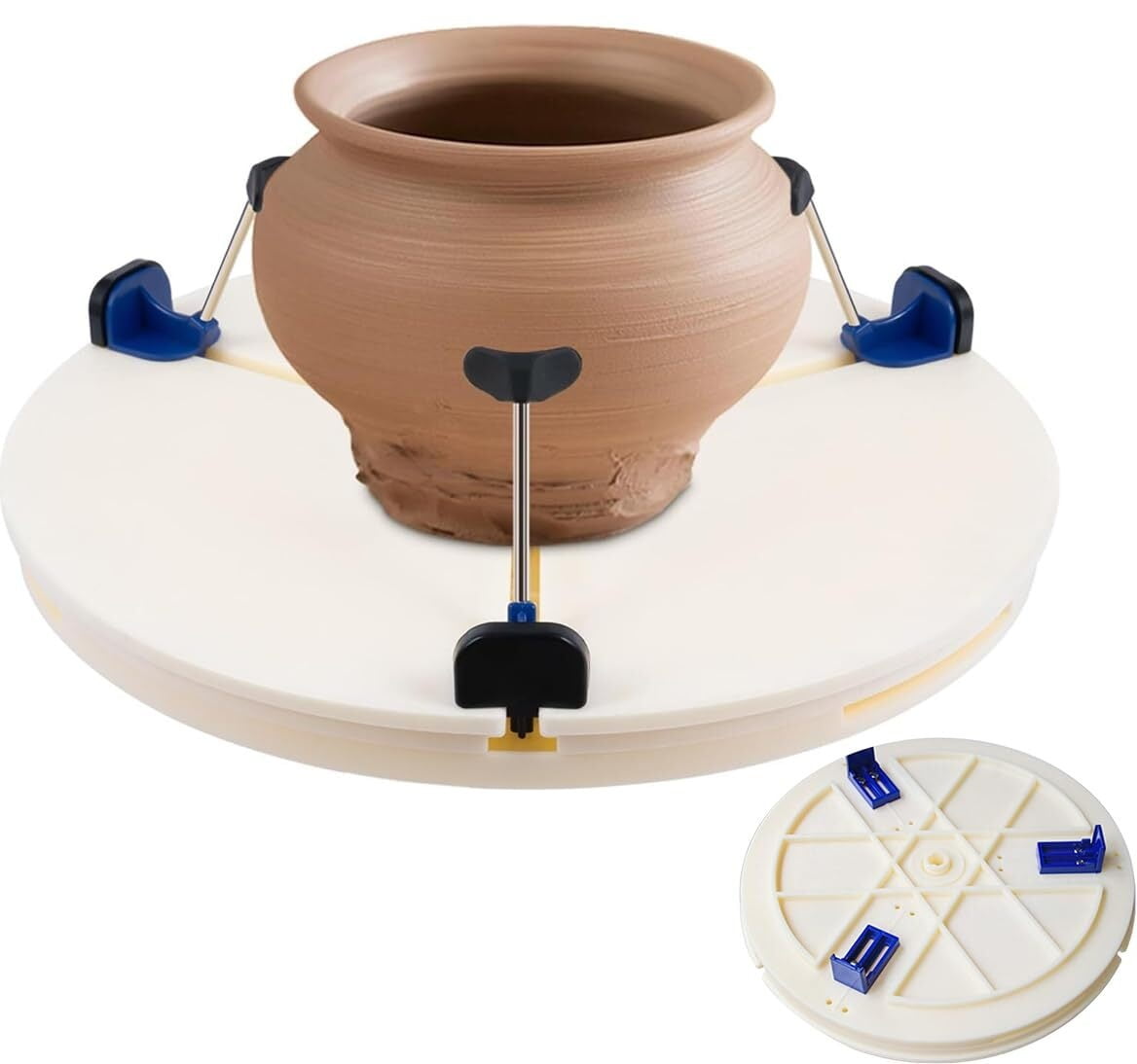 Turntable Clamp Pottery, Portable Pottery Machine Turntable Clamp ...
