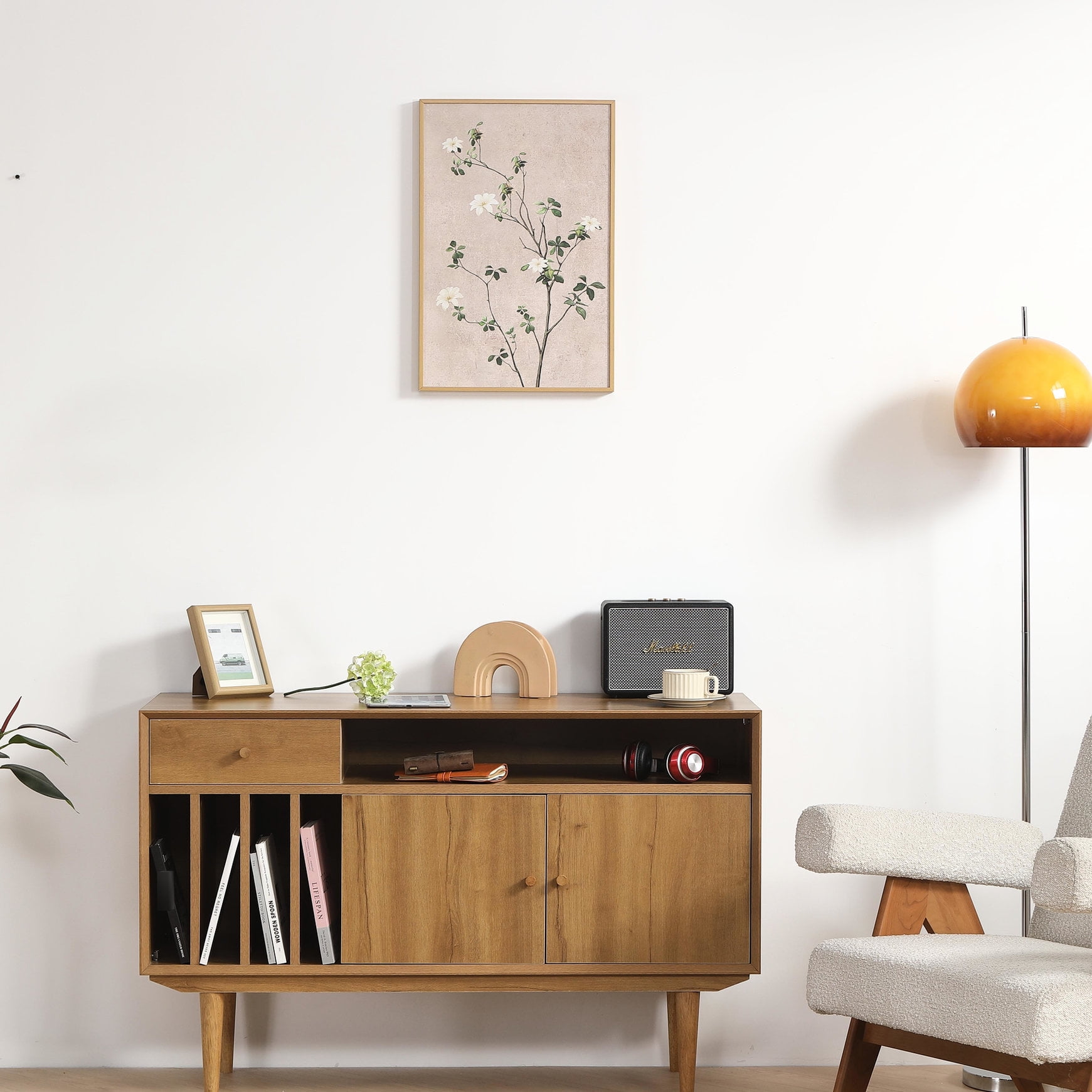 Turntable Display Cabinet | Organized Storage Compartment and Drawer ...
