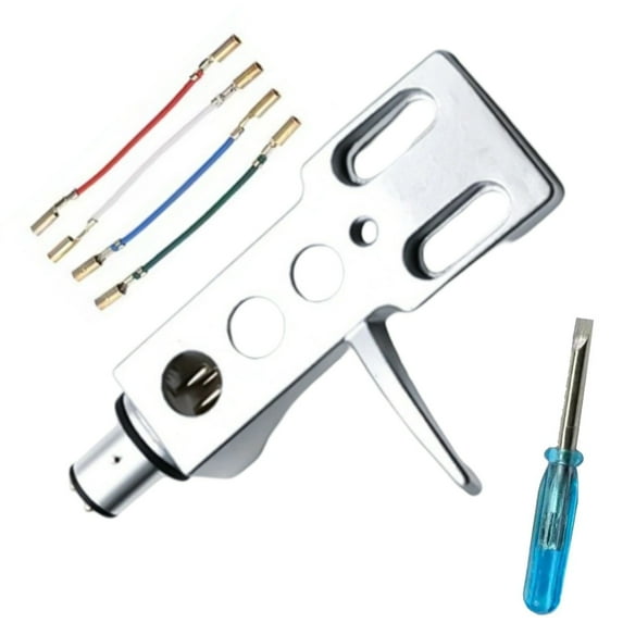 Turntable Headshell with Wires Cartridge Replacement Holder for Record ...