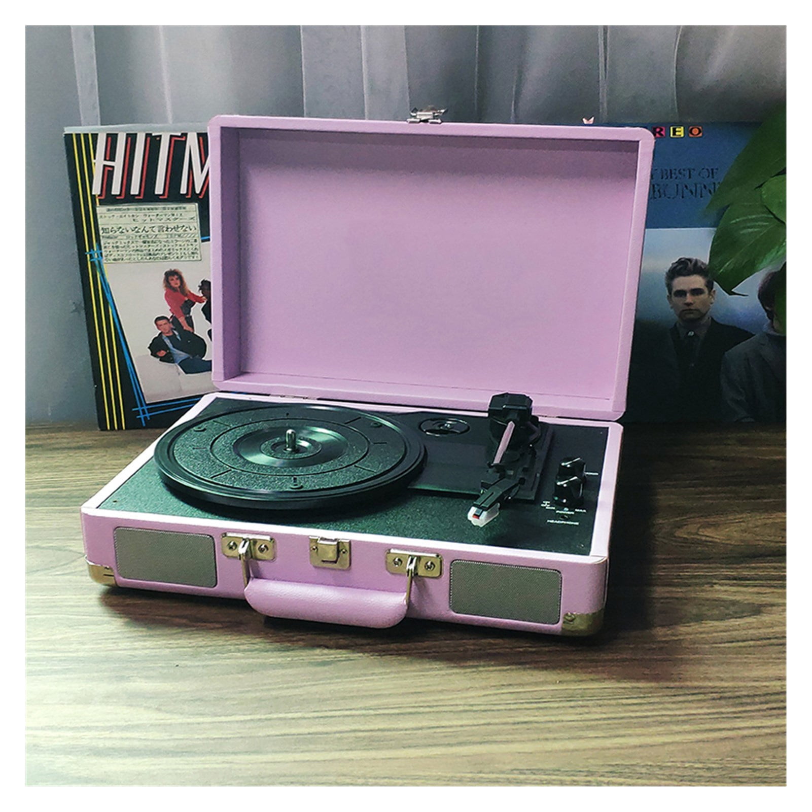 Turntable High-end Portable Luggage Gramophone Vinyl Record Player ...