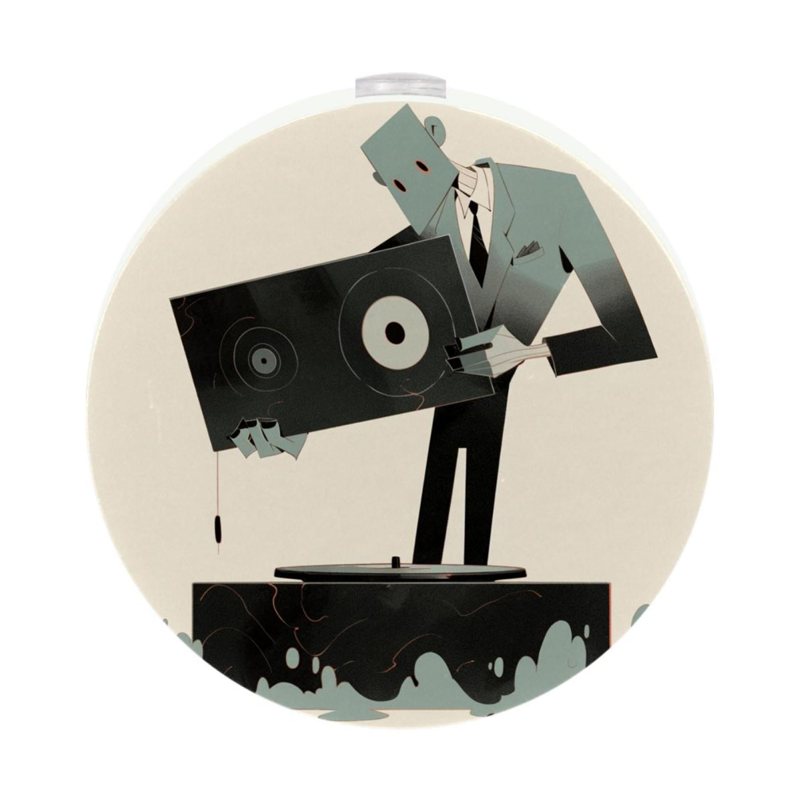 Turntable LED Round Night Light-2PCS: Compact and Energy-Efficient ...