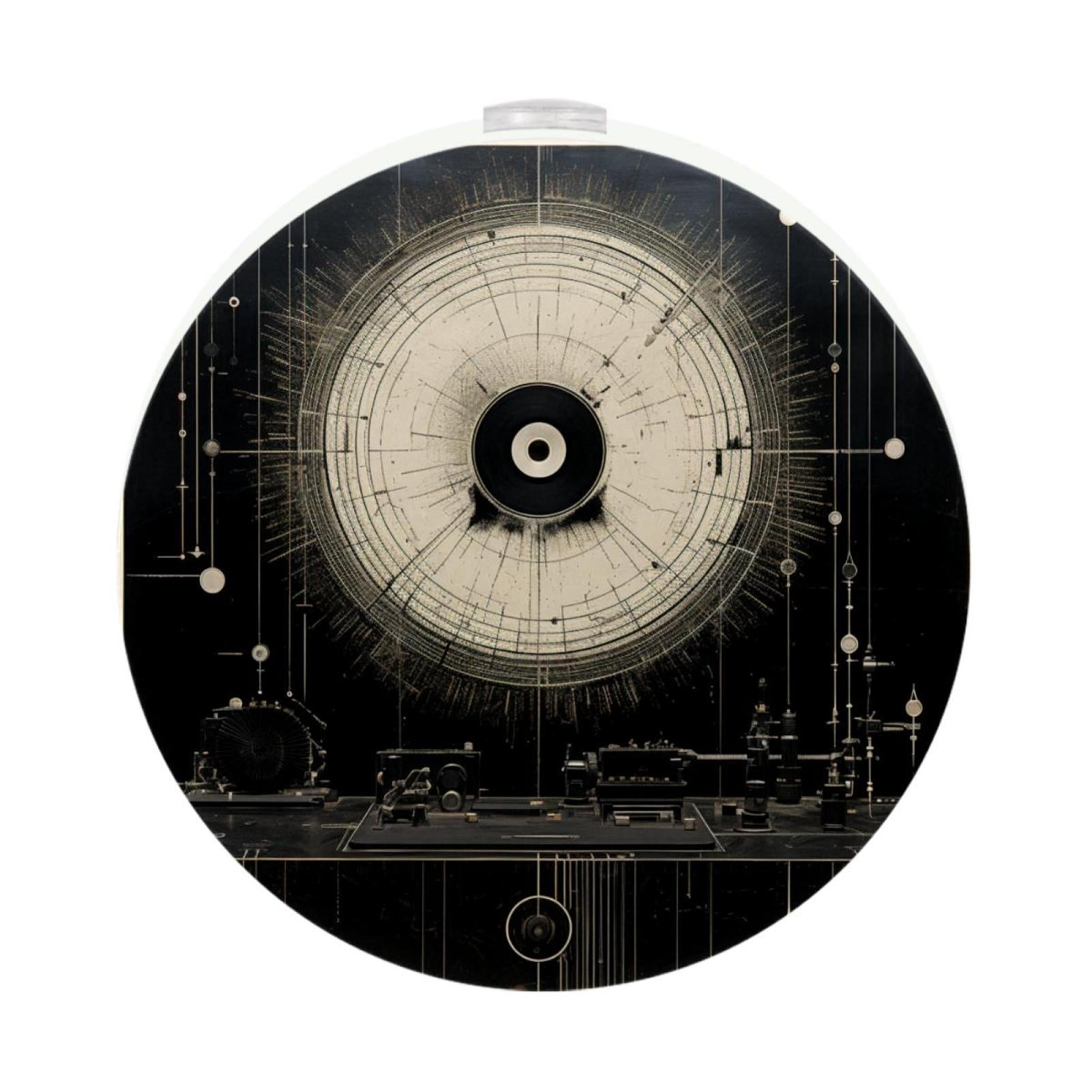 Turntable LED Round Night Light-2PCS, Energy Efficient Plug-in Bedroom ...