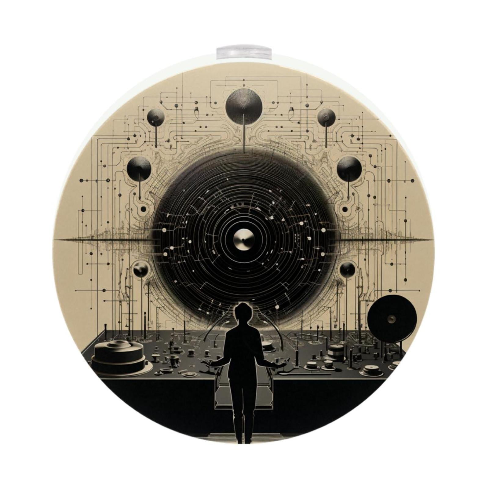 Turntable LED Round Night Light-2PCS for a Relaxing and Safe Ambiance ...