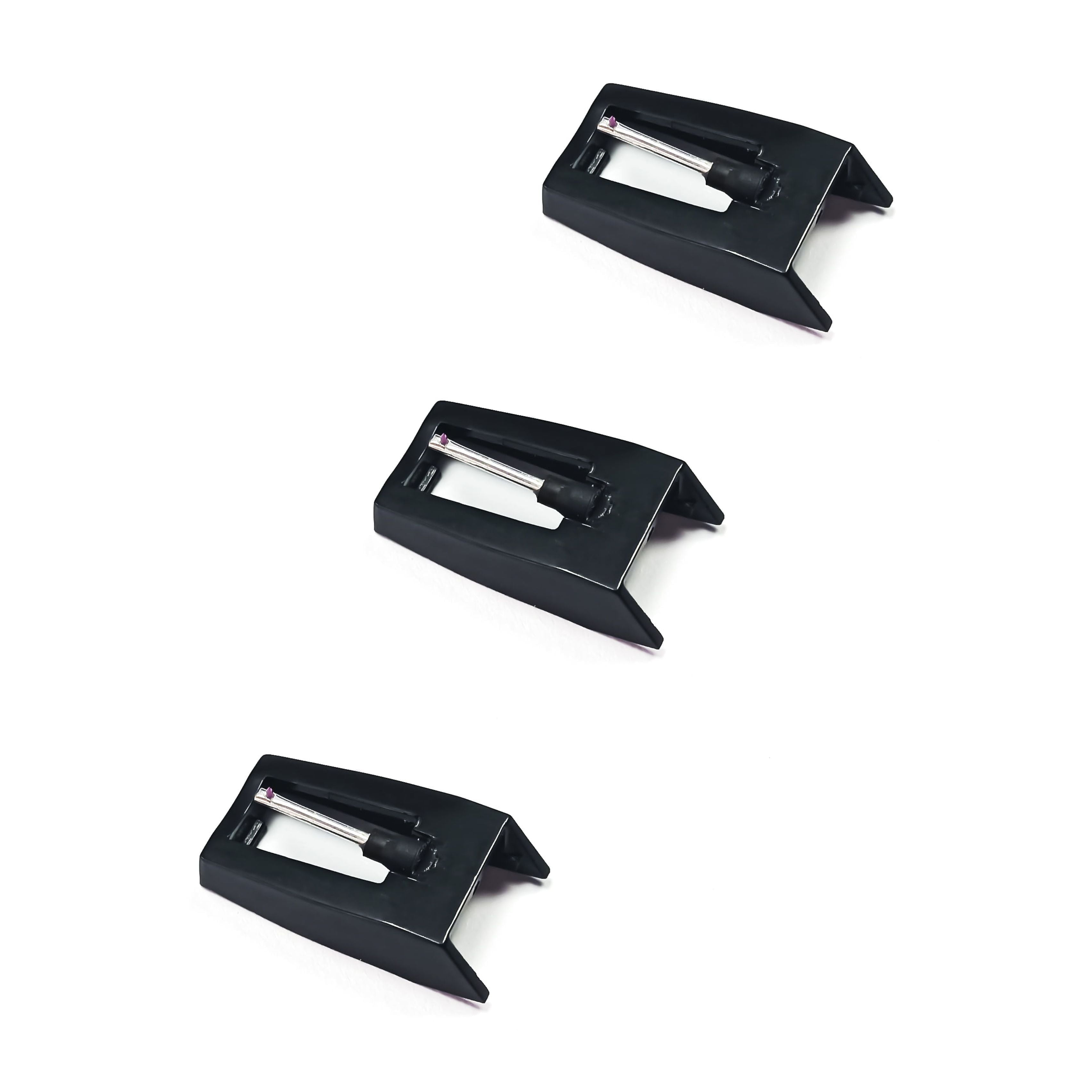 Milanix 3 Pack Turntable Replacement Needles, Diamond Stylus, Black ...