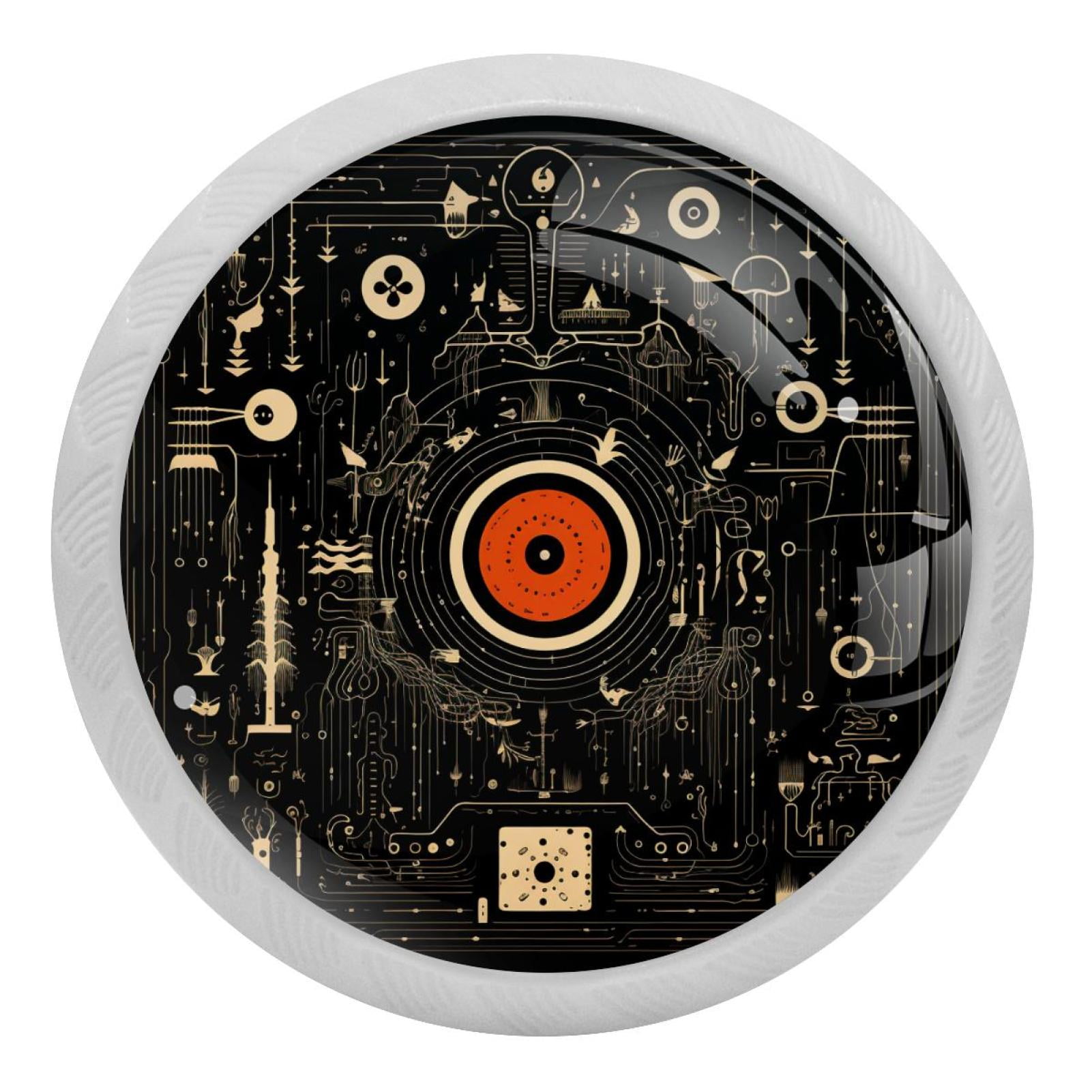 Turntable Round Glow-in-the-Dark Cabinet Knobs: Fluorescent Drawer ...