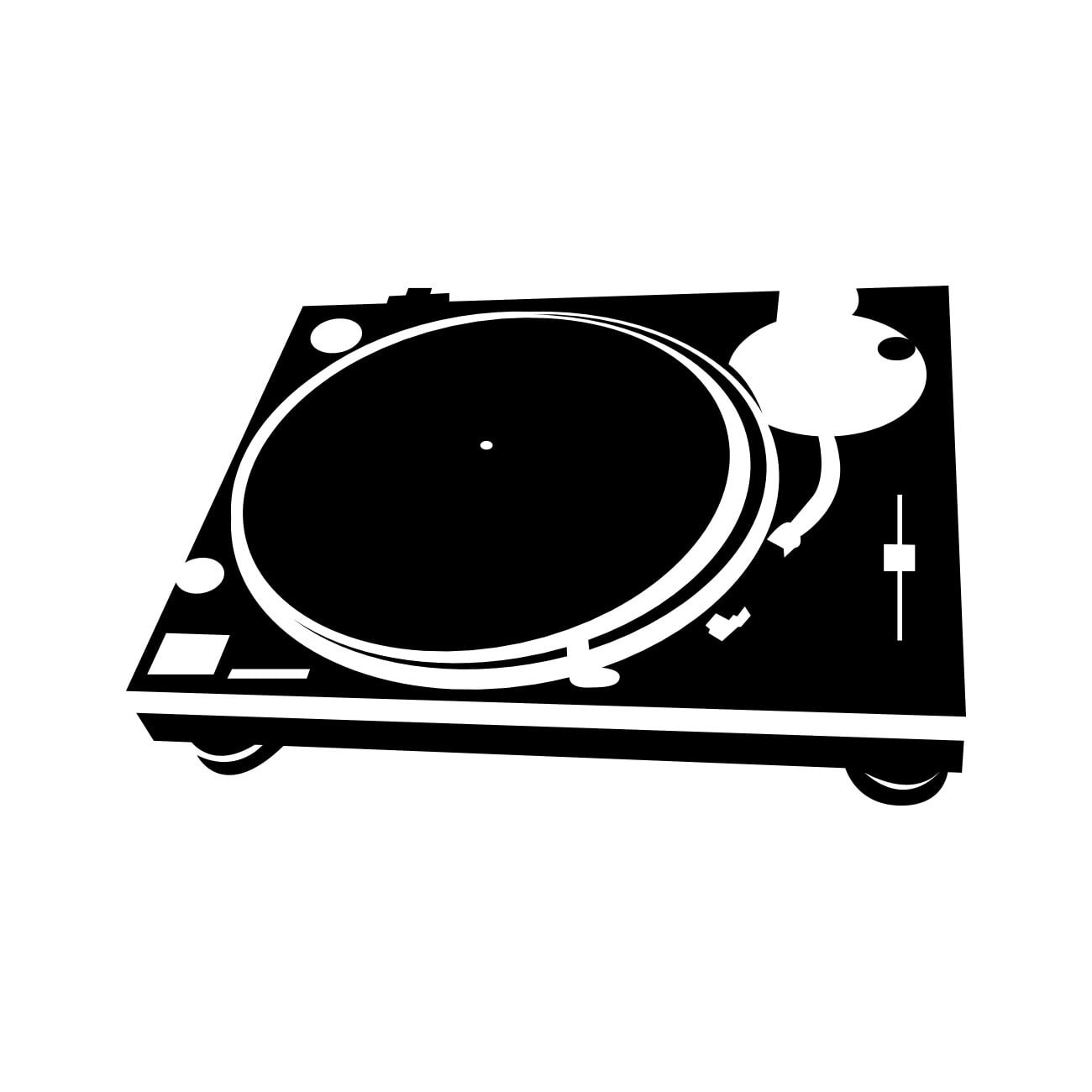 Turntable Sticker Decal Die Cut - Self Adhesive Vinyl - Weatherproof ...