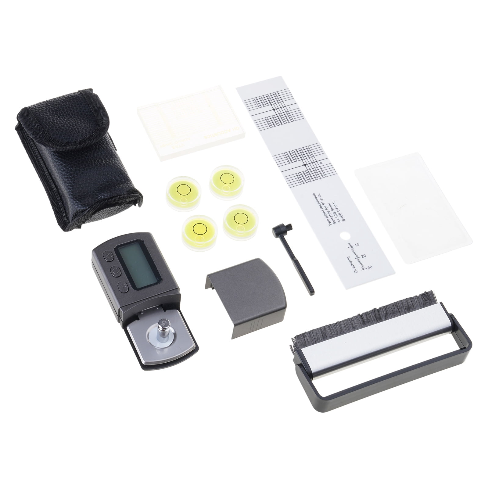 Turntable Tools Setup Kit Alignment Protractor Turntable Stylus LCD ...