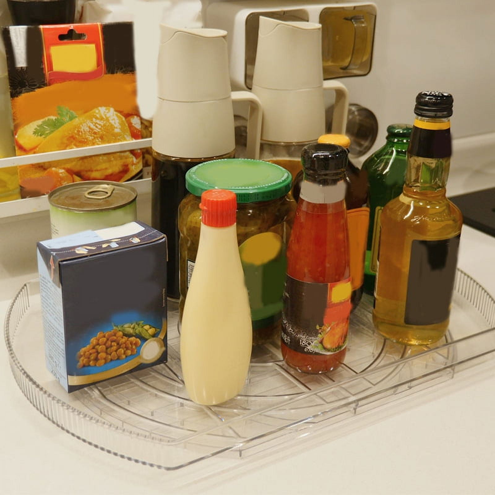 Turntable for Refrigerator, Square Turntable Organizer for Fridge ...