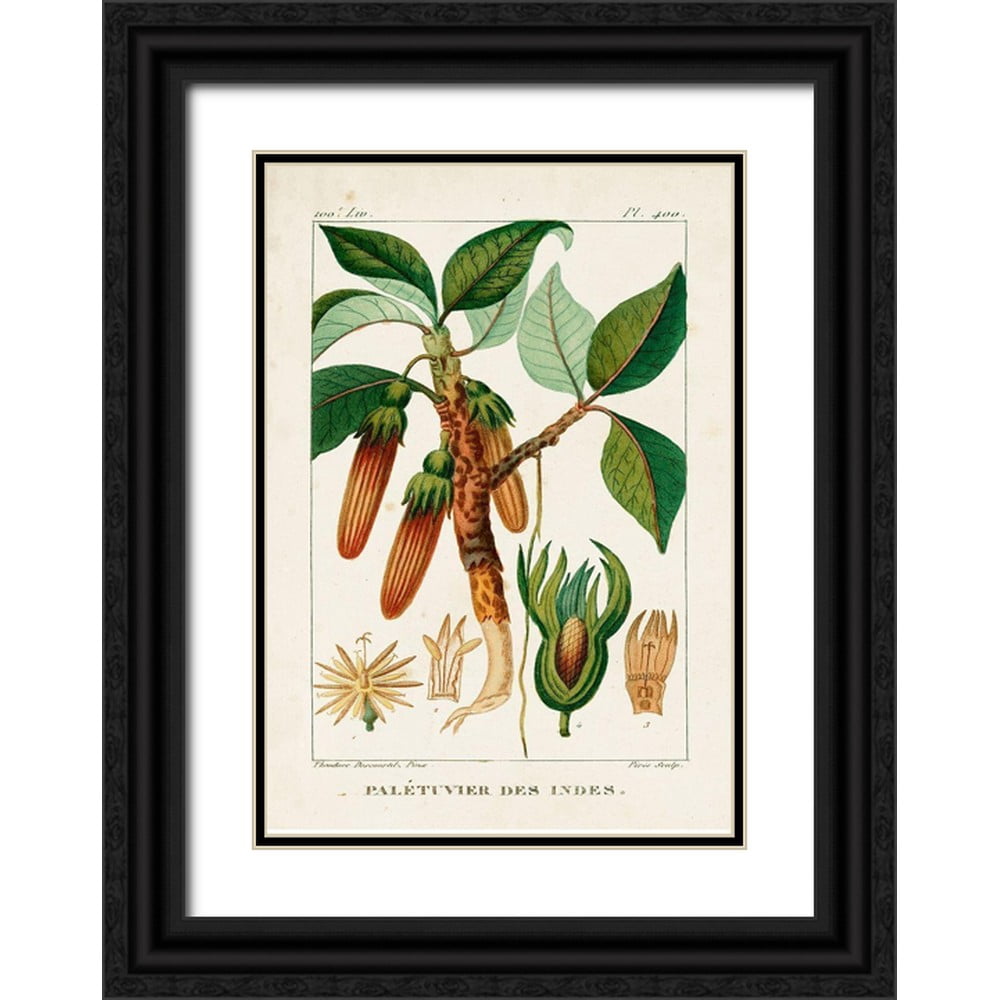 Turpin 14x18 Black Ornate Wood Framed with Double Matting Museum Art ...