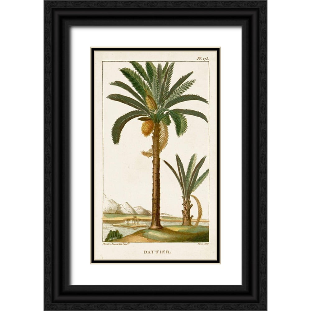 Turpin 20x32 Black Ornate Wood Framed with Double Matting Museum Art ...