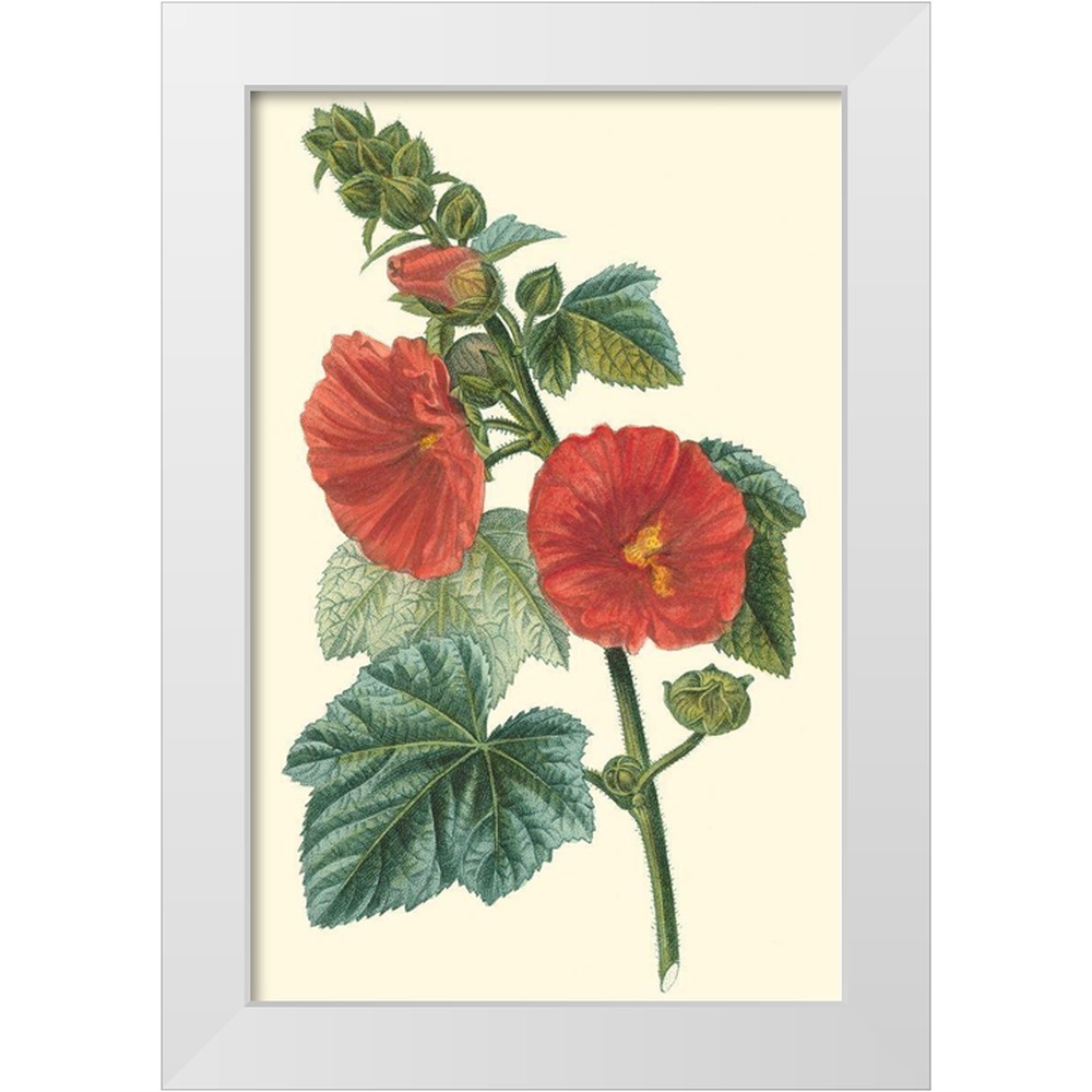 Turpin 22x32 White Modern Wood Framed Museum Art Print Titled - Crimson ...