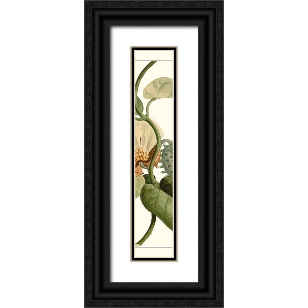 Turpin 7x18 Black Ornate Wood Framed with Double Matting Museum Art ...