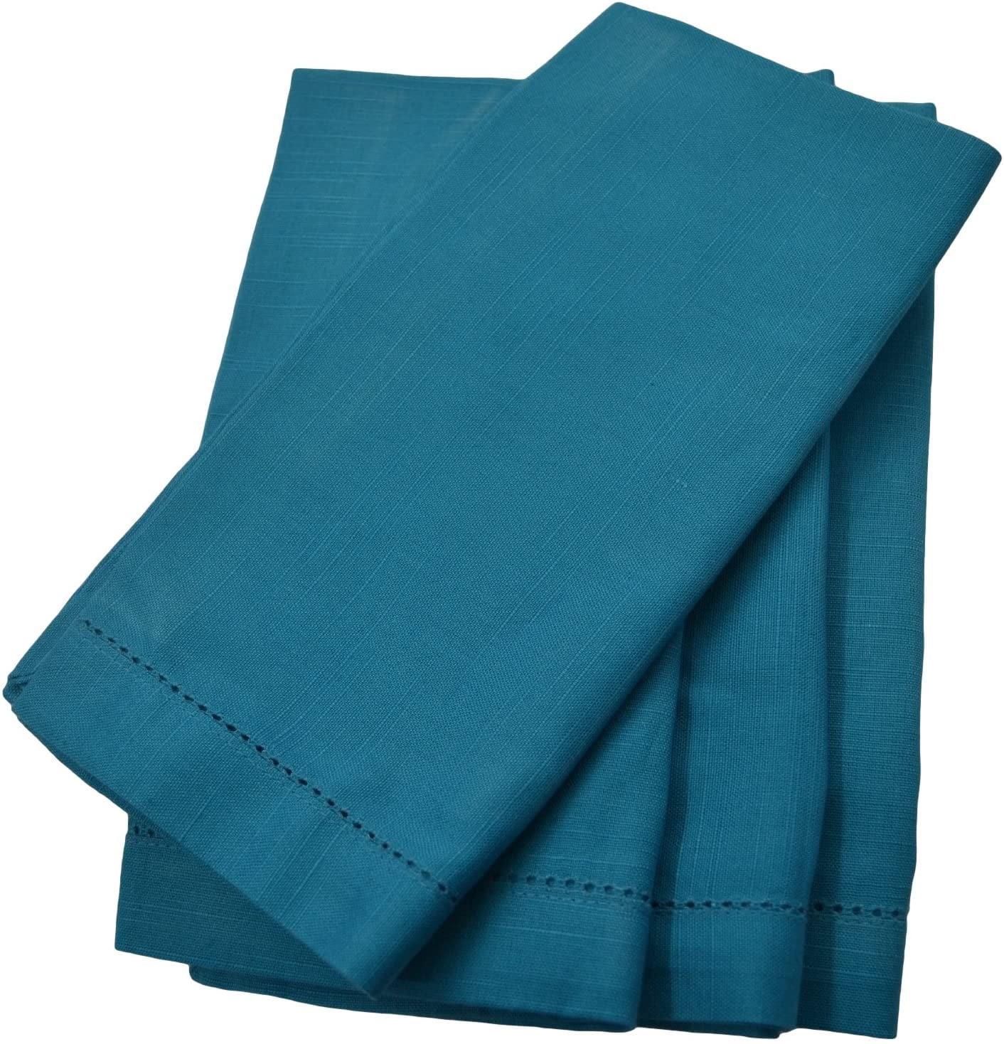 Turquoise 20x20 Hemstitch Dinner Napkins 1 Dozen - Walmart.com