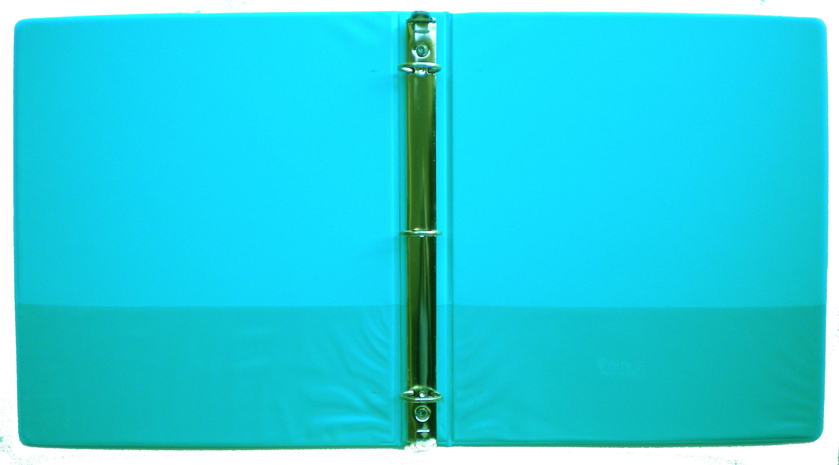 Turquoise 3-Ring 1" View Binder, 8.5" x 11", Vinyl, Inside Pockets, Mfd ...
