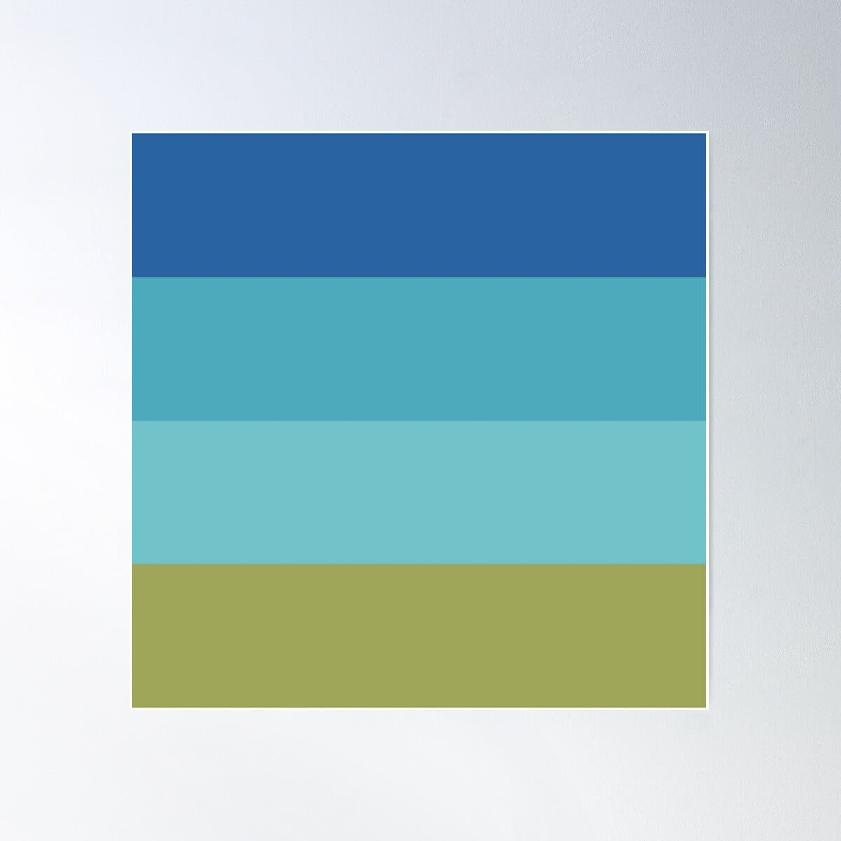 Turquoise Blue And Fresh Moss Exotic Colour Patterns Poster Wall Art ...