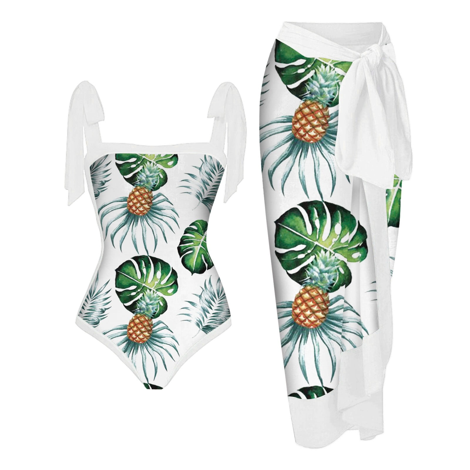 Turquoise Blue Bikini Casual 1 Piece Bathing Suit For Women With Bikini ...