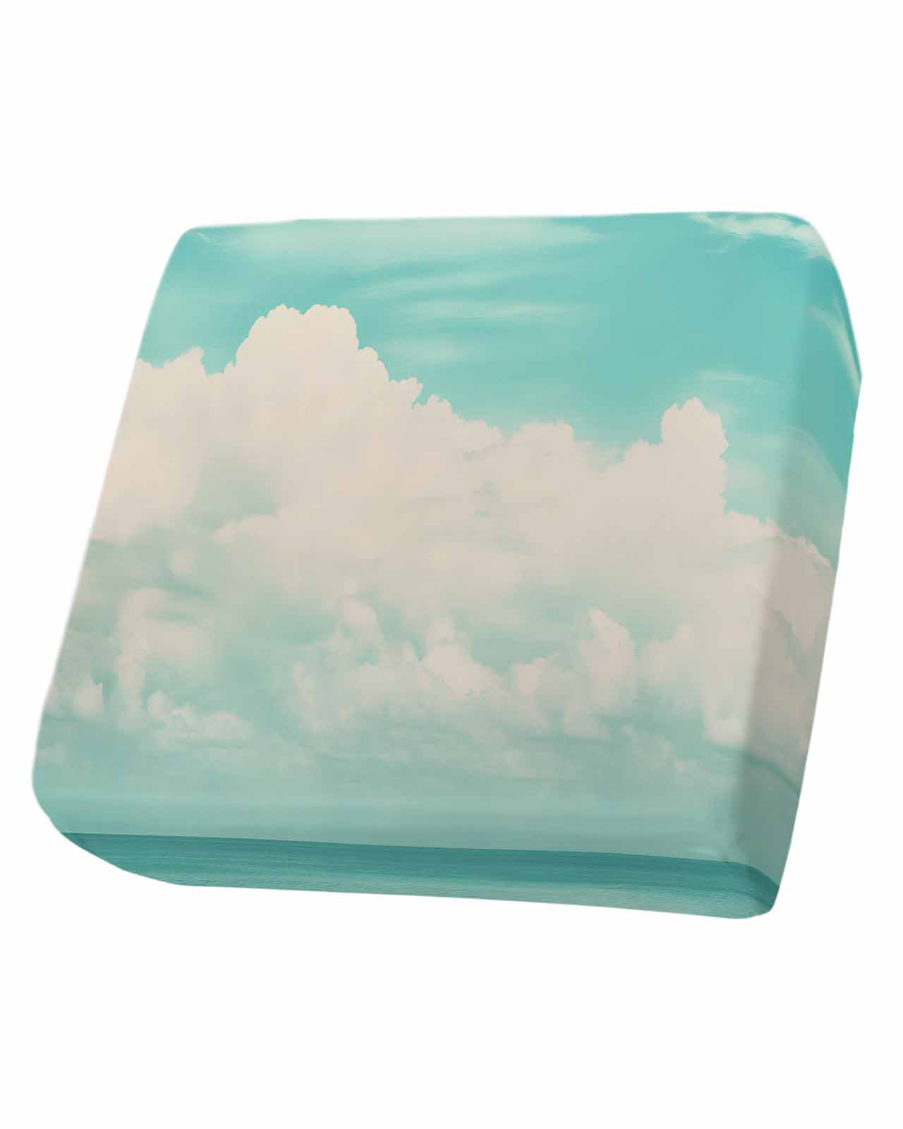 Turquoise Cloudy Sky Sofa Couch Cushion Covers Washable, Removable ...