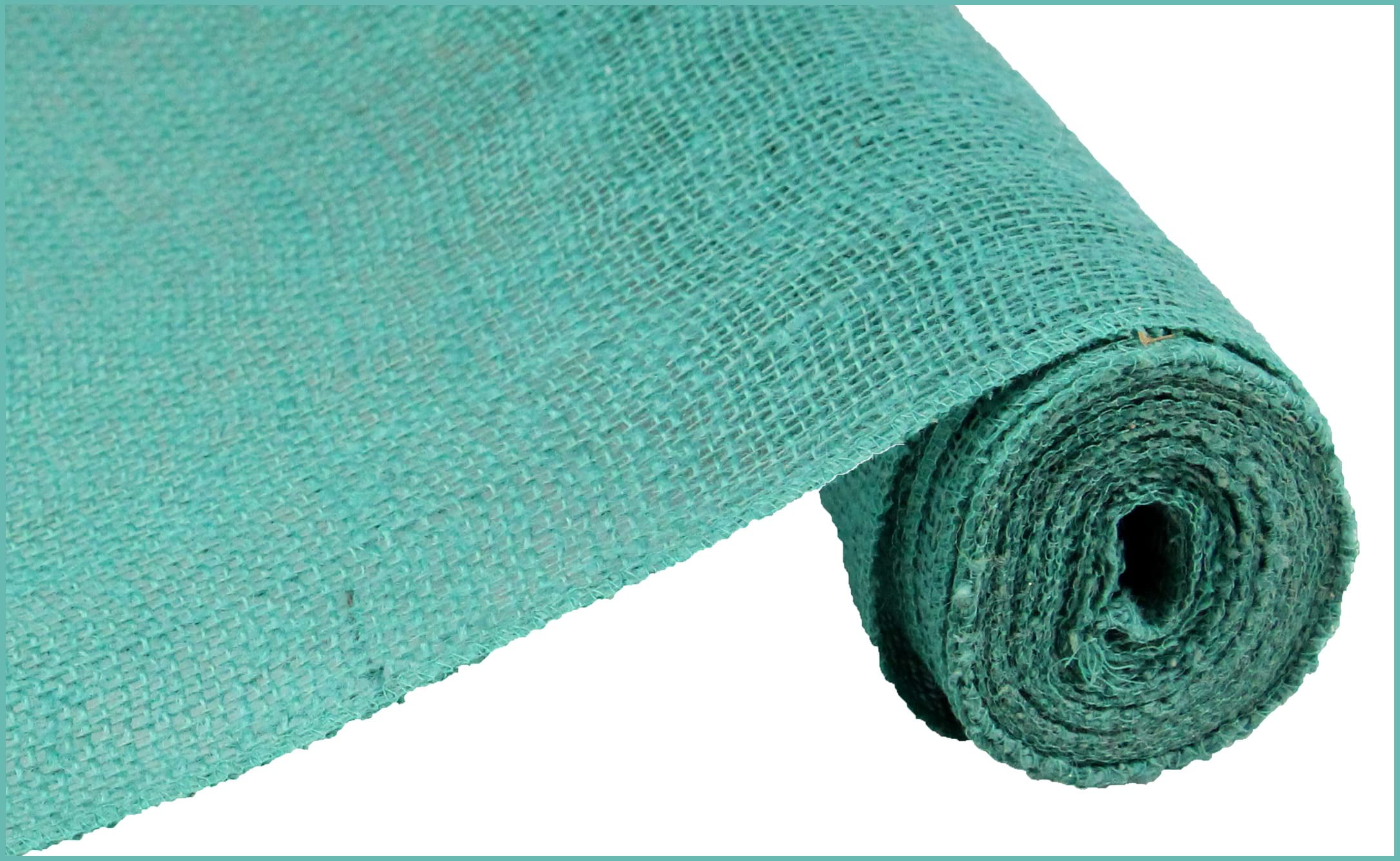 Turquoise Colorfast Loose Weave Burlap, 18 inches x 10 Yard RK911842 ...