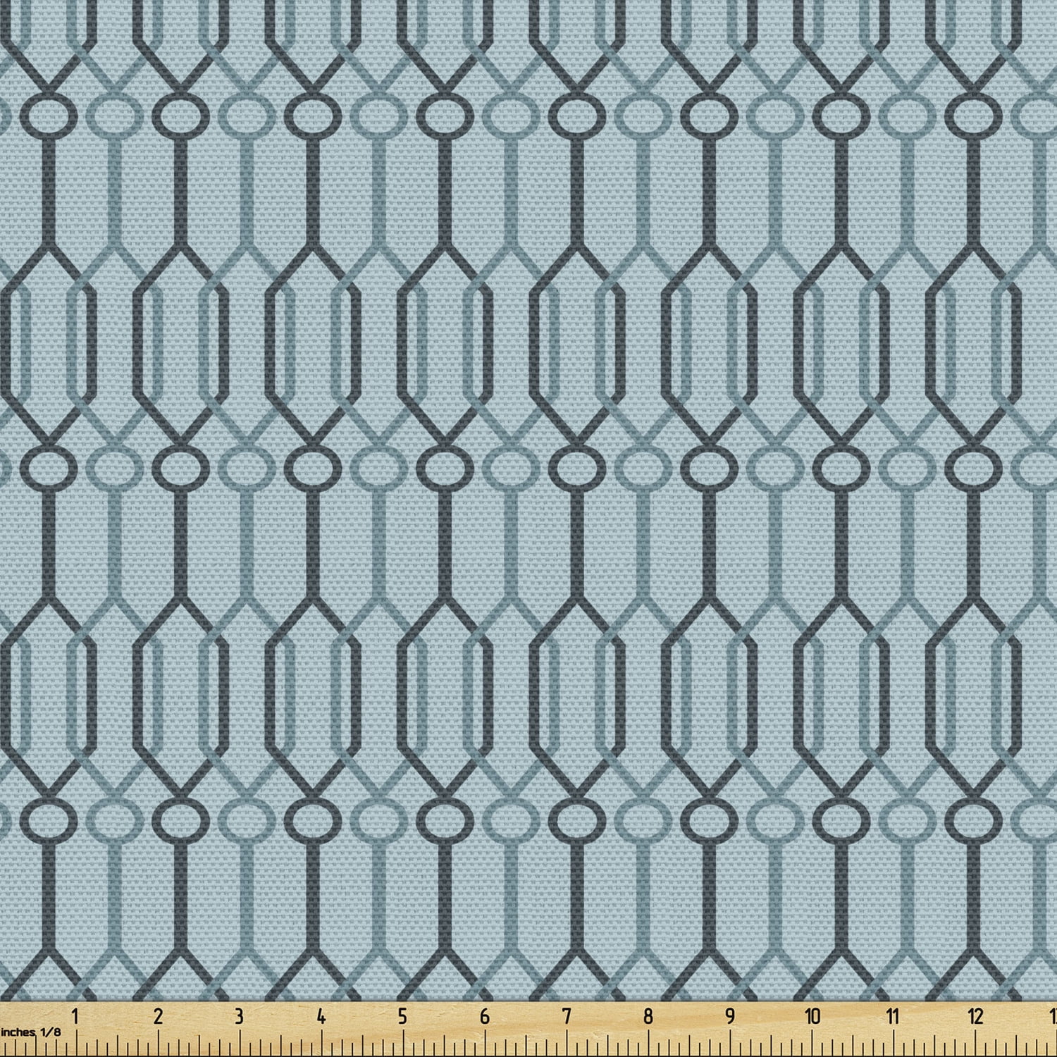 Ambesonne Turquoise Fabric by the Yard Upholstery, Moroccan Interior ...