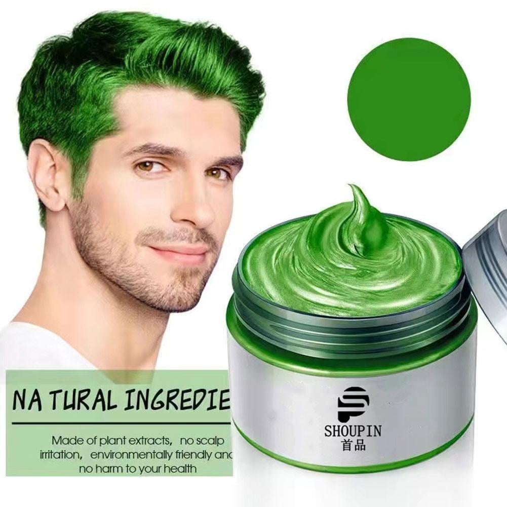 Turquoise Green 100Ml Hair Mud Disposable Plant Color Hair Mud Pure ...