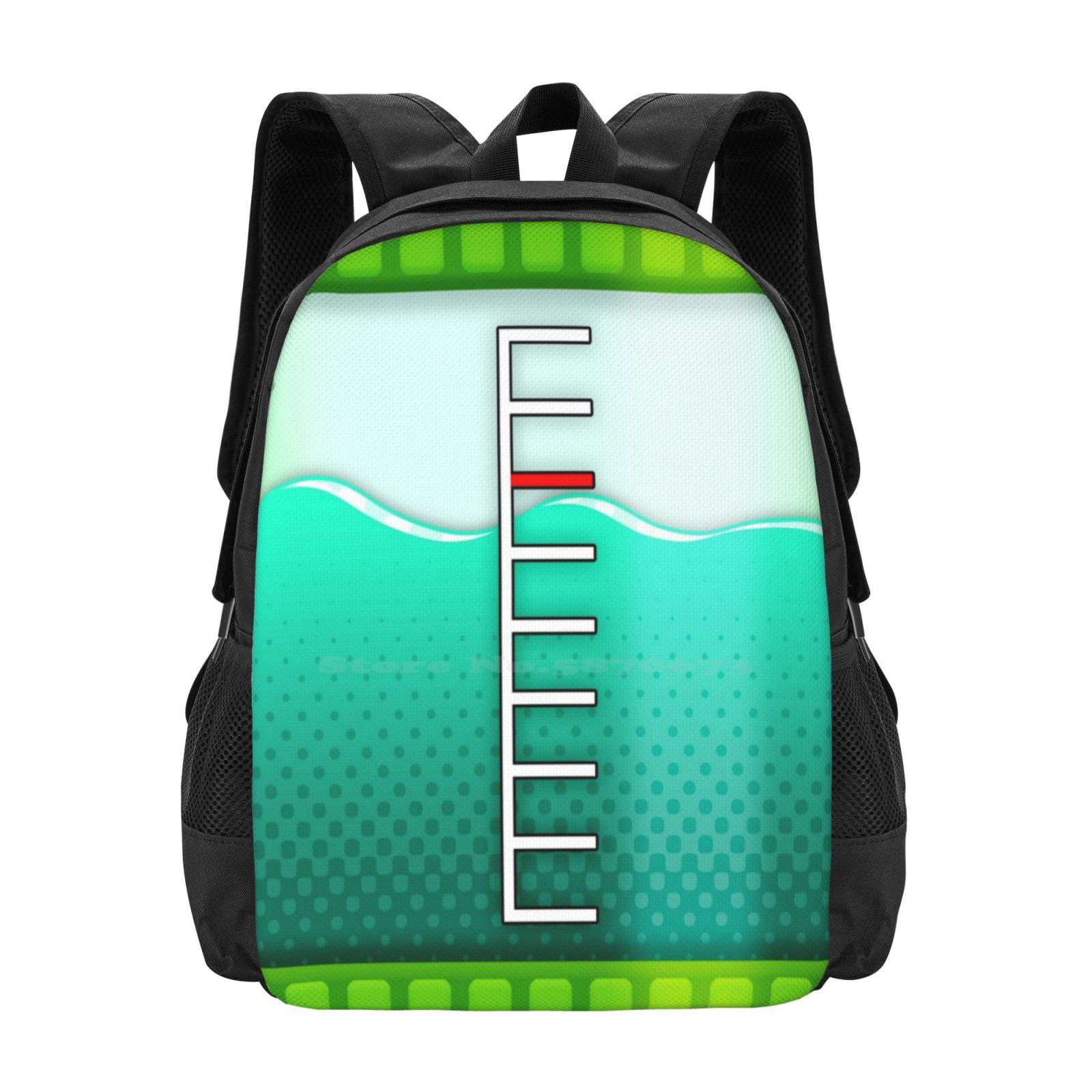 Turquoise Ink Tank Bag Backpack For Men Women Girls Teenage Canister ...