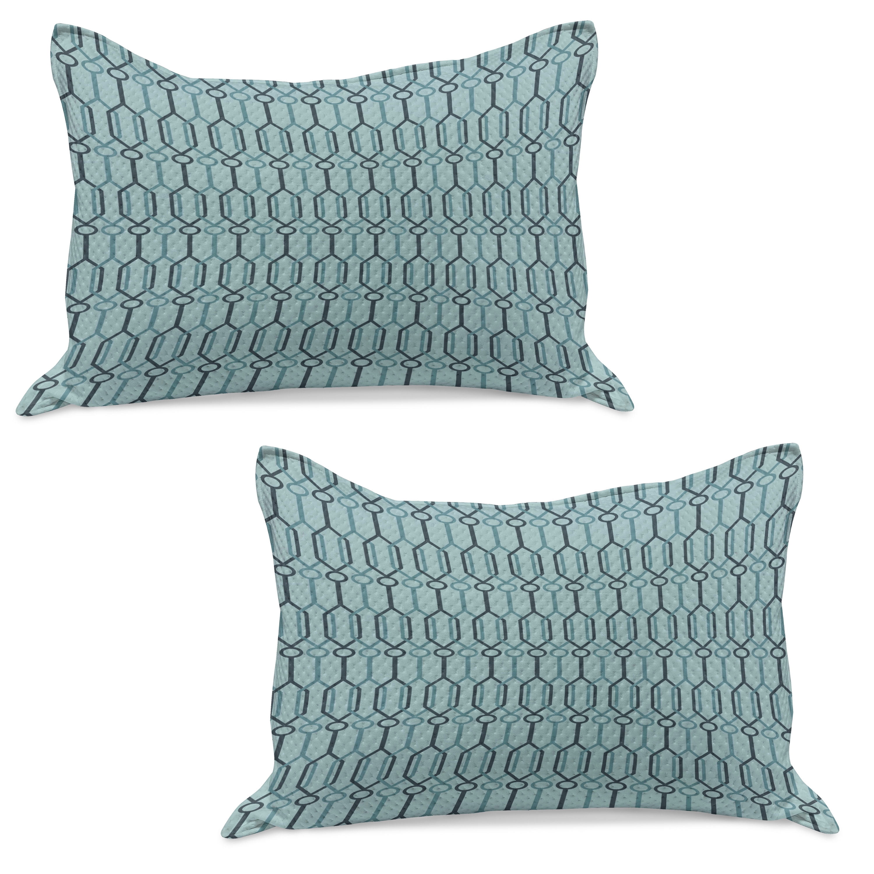 Turquoise Knitted Quilt Pillowcover Set of 2, Oriental Moroccan Style ...