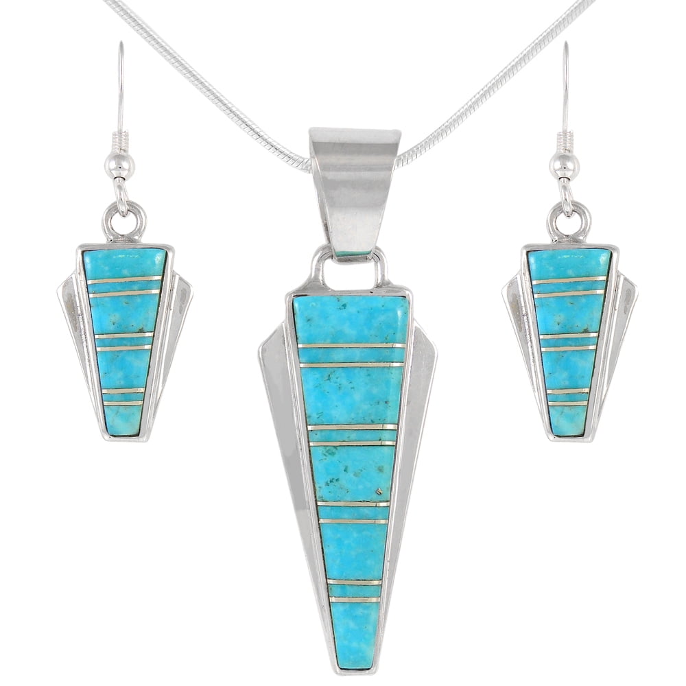 Turquoise Matching Set for Women Sterling Silver 925 | Turquoise ...