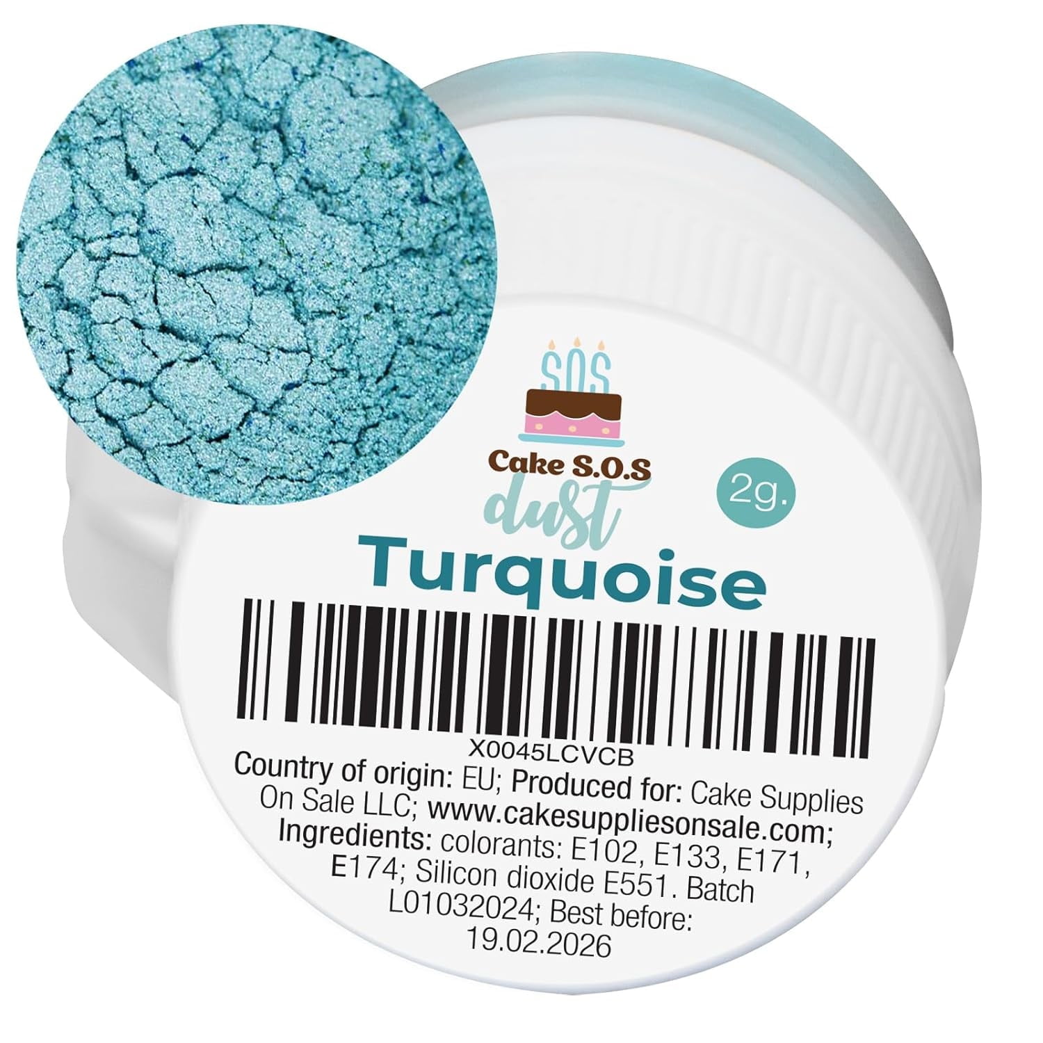 Turquoise Metallic Luster Dust, 2 grams - Walmart.com
