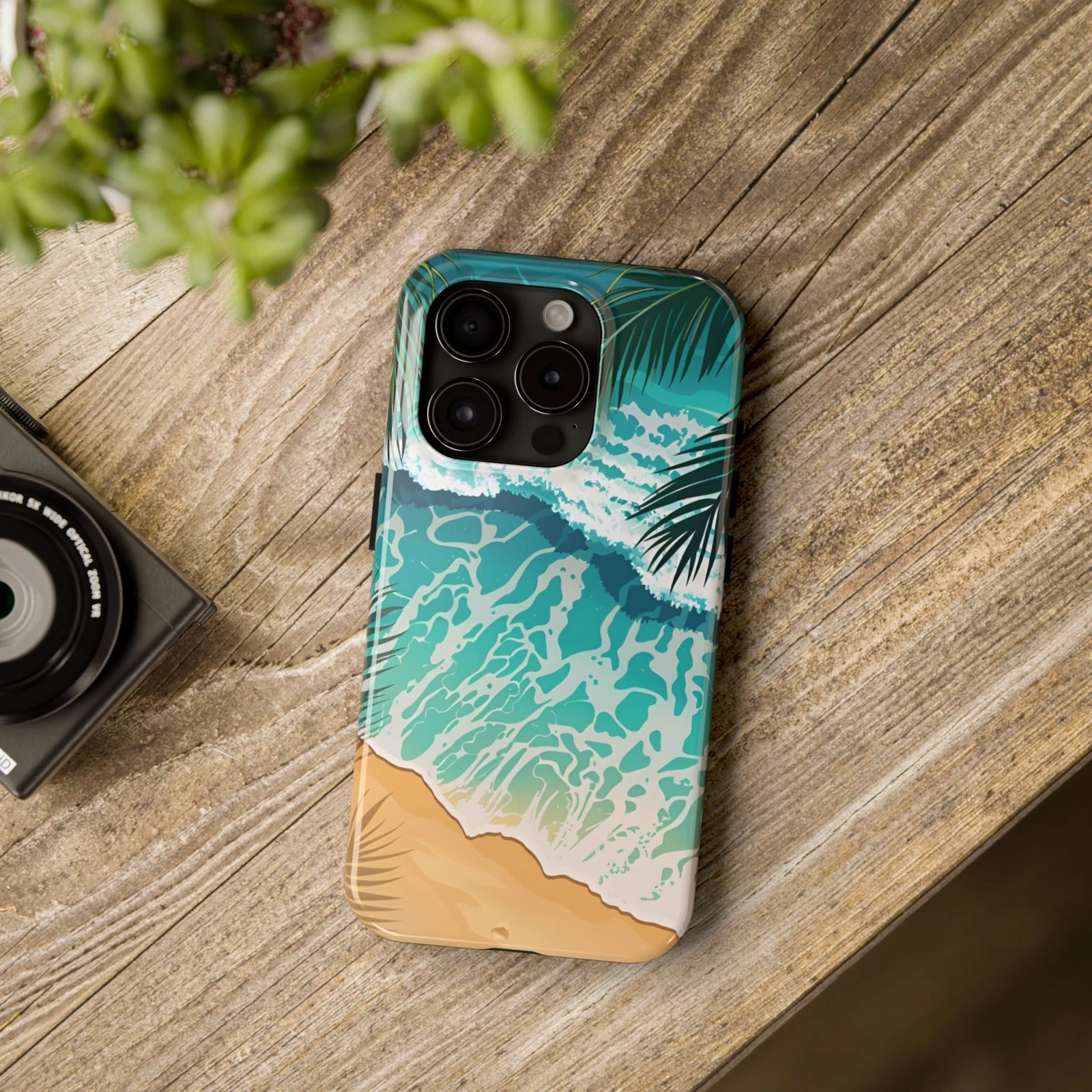 Turquoise Ocean Waves Coastal Beach Themed Graphic Phone Case for ...