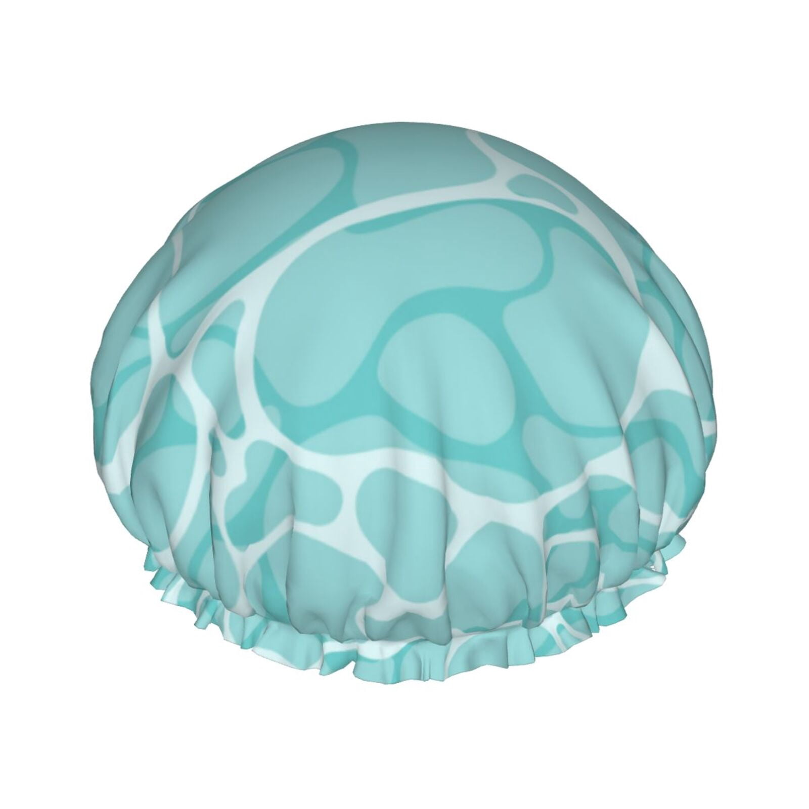 Turquoise Sea Water Surface Shower Cap, Reusable Bath Hair Hat for all ...
