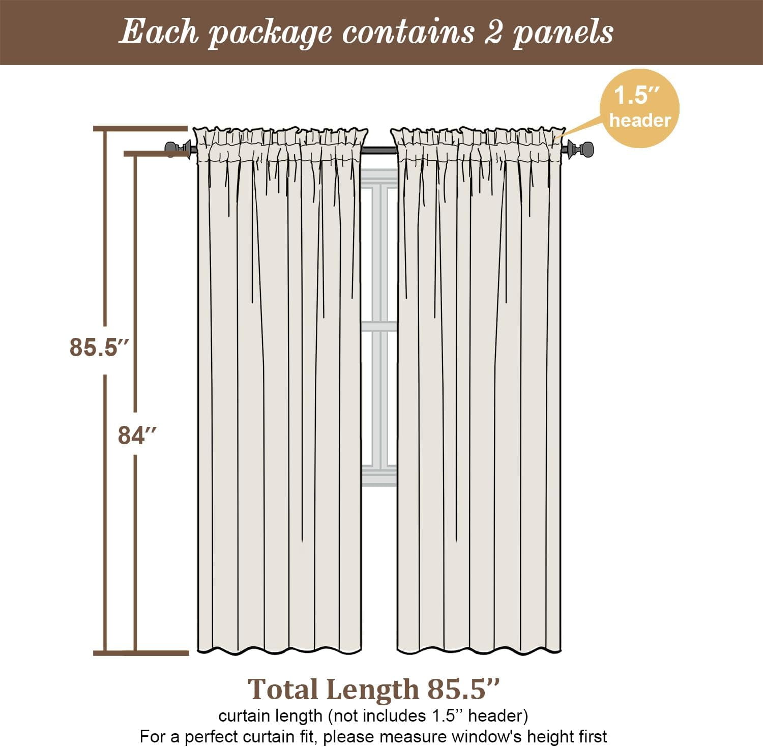 Turquoise Sheer Curtains 84 Inch Length 2 Panels, Light Filtering Soft ...
