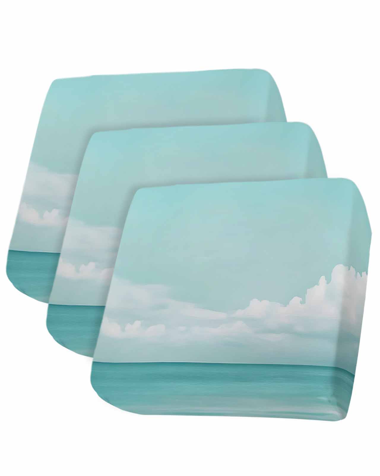 Turquoise Sky Ocean Sofa Couch Cushion Covers Washable, Removable ...