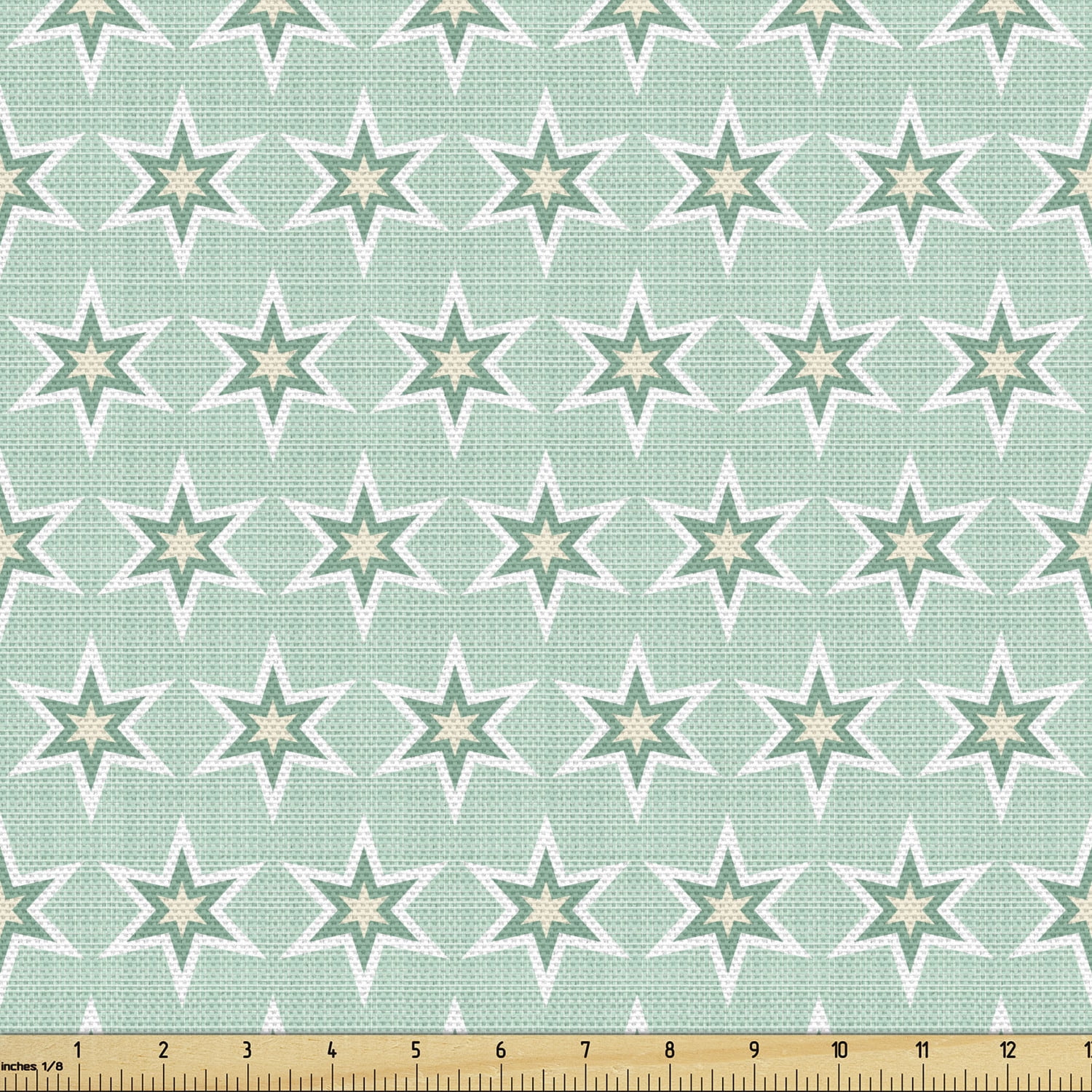 Ambesonne Turquoise Fabric by the Yard Upholstery, Monochrome Space, 3 ...