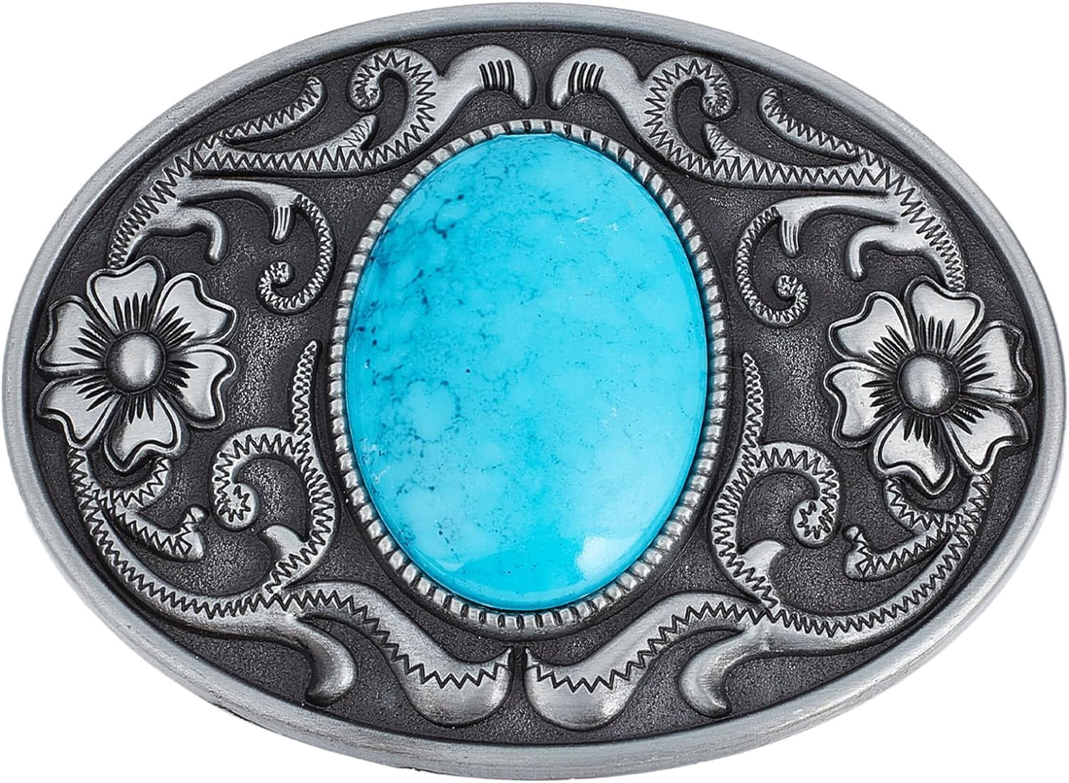 Turquoise Stone Buttons 90×66Mm Belt Buckles Men American Western ...