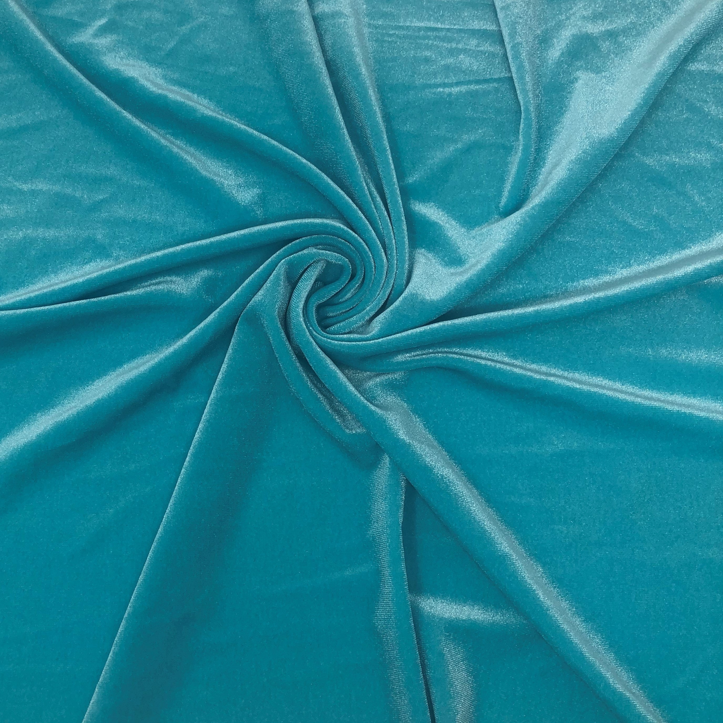 Turquoise Stretch Velvet Solid - Walmart.com
