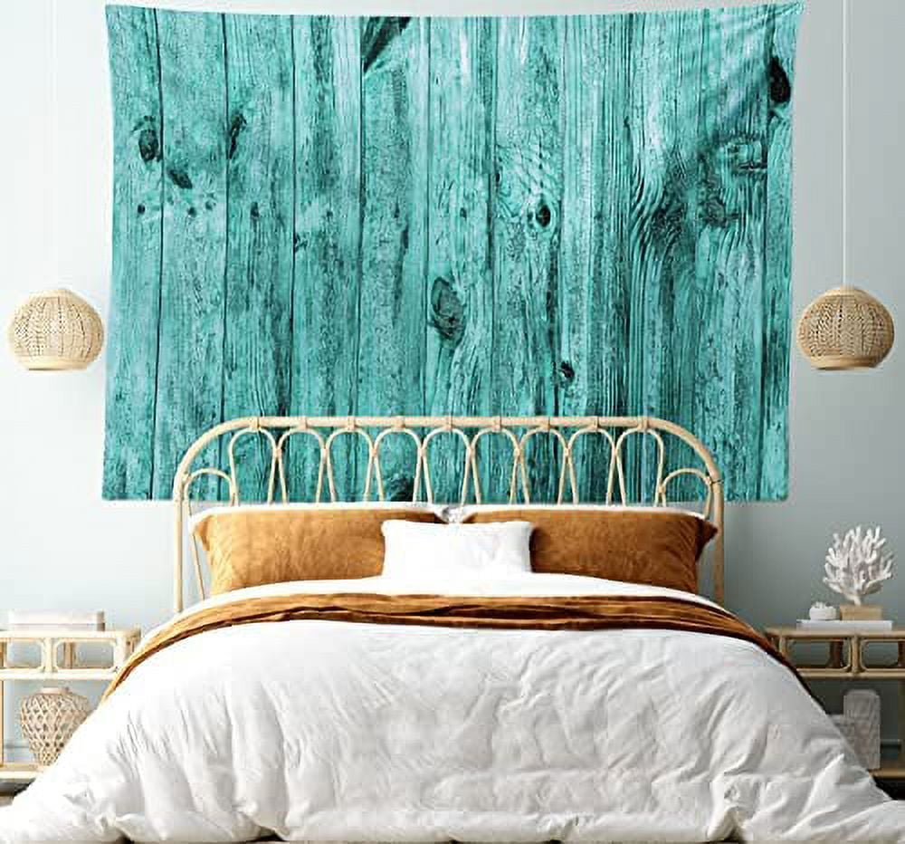 Turquoise Tapestry, of Turquoise Wooden Texture Background and Antique ...