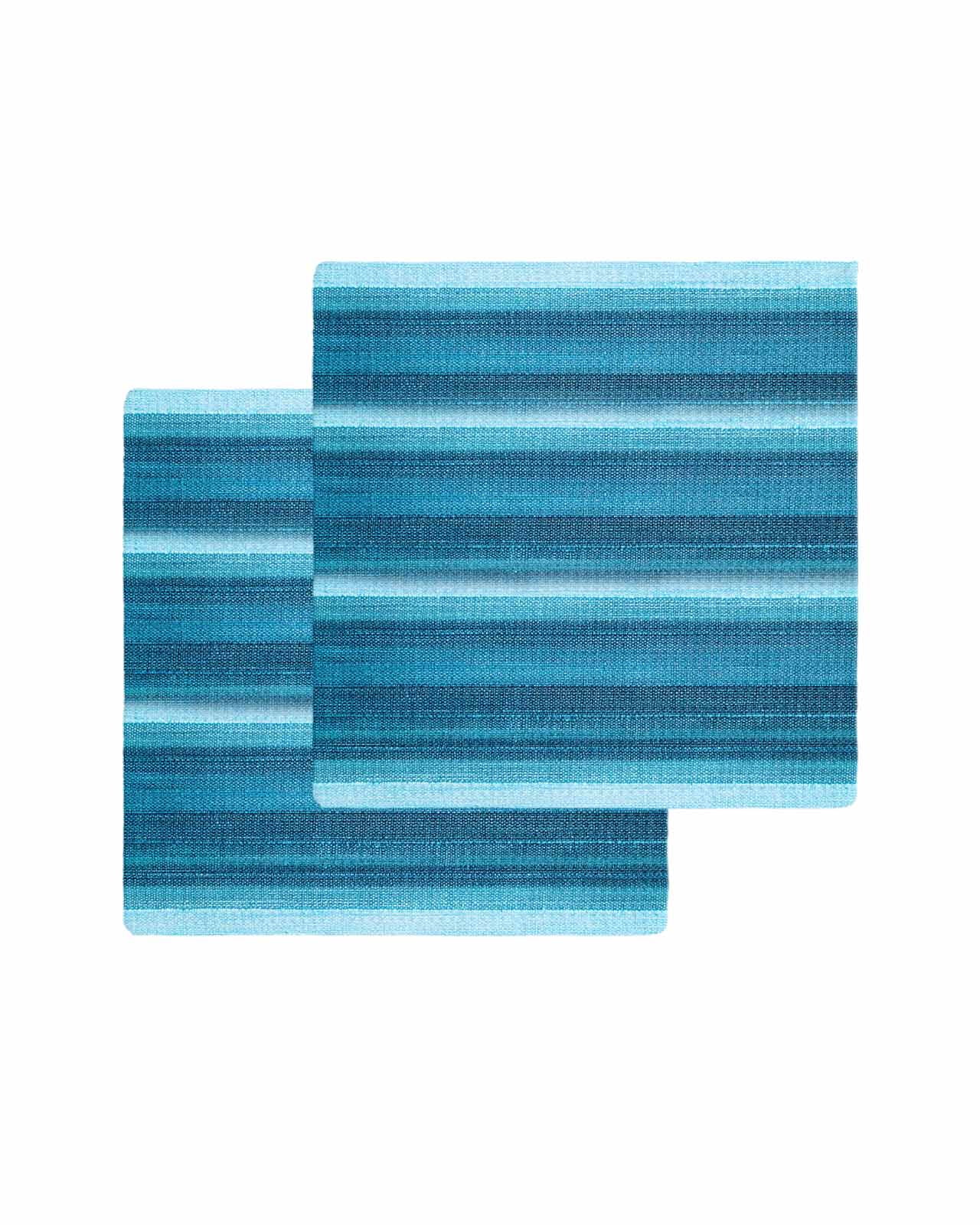 Turquoise Teal Ombre Kitchen Dish Towels for Drying Dishes Set of 2 ...