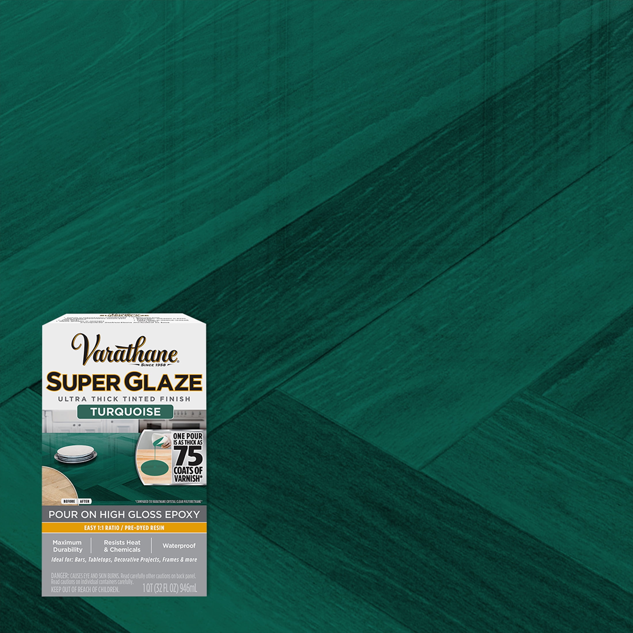 Turquoise Stain Wood