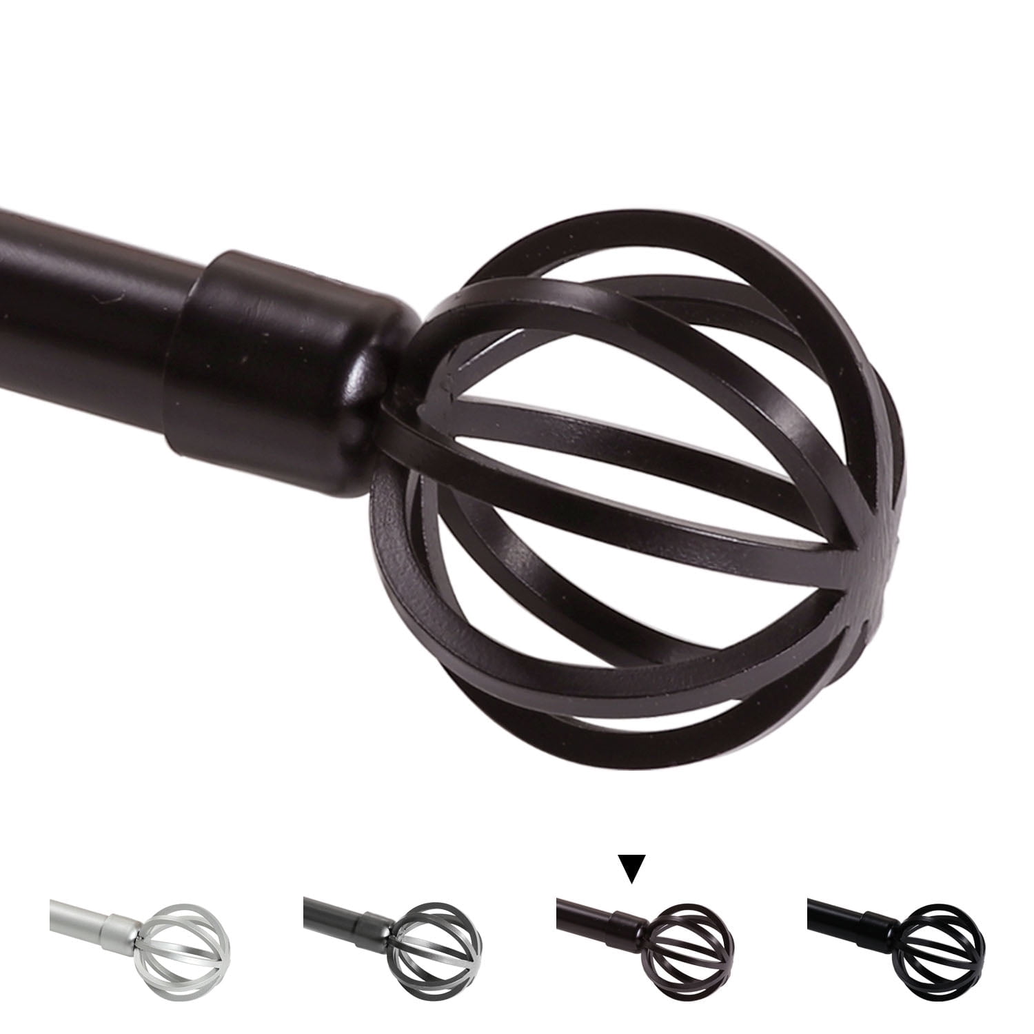 Turquoize Classic Collection Contemporary Curtain Rods, 0.75 Inch ...