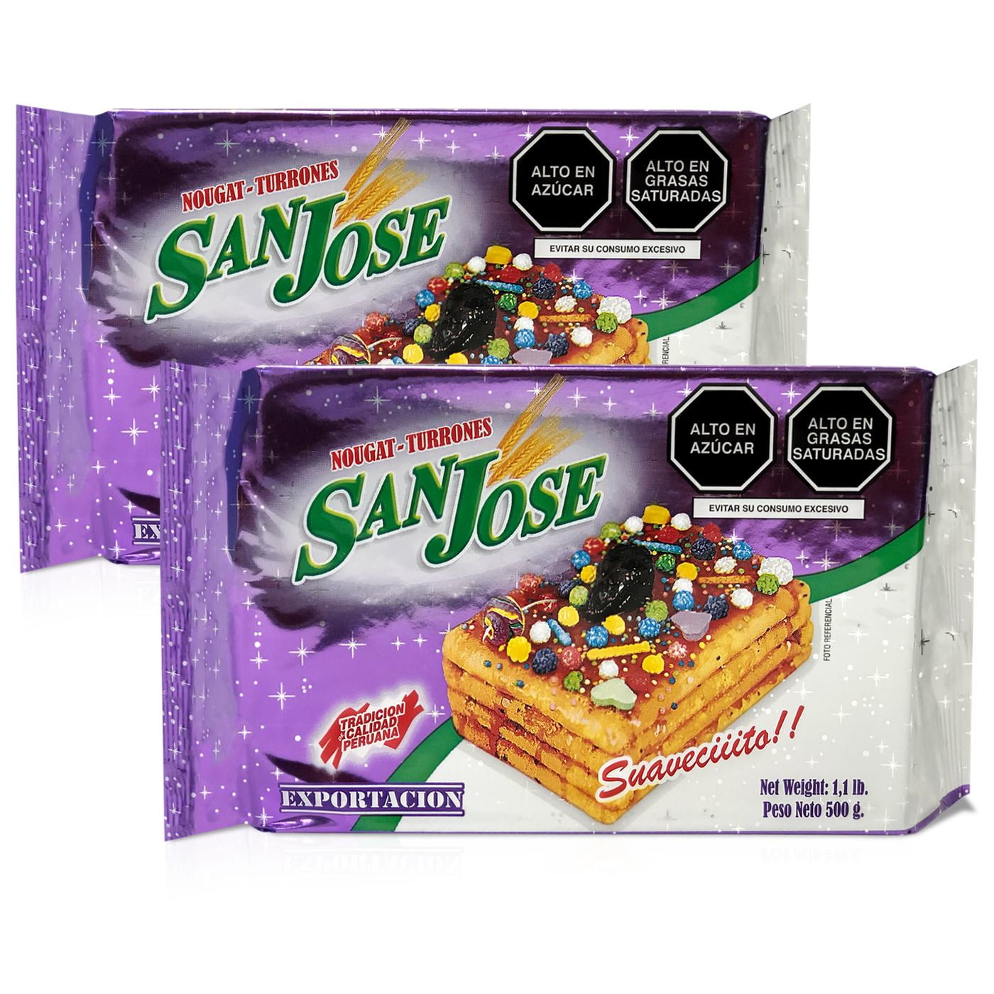 San Jose, Turron de Do√±a Pepa San Jose, 500 gr, 2 Pack - Walmart.com