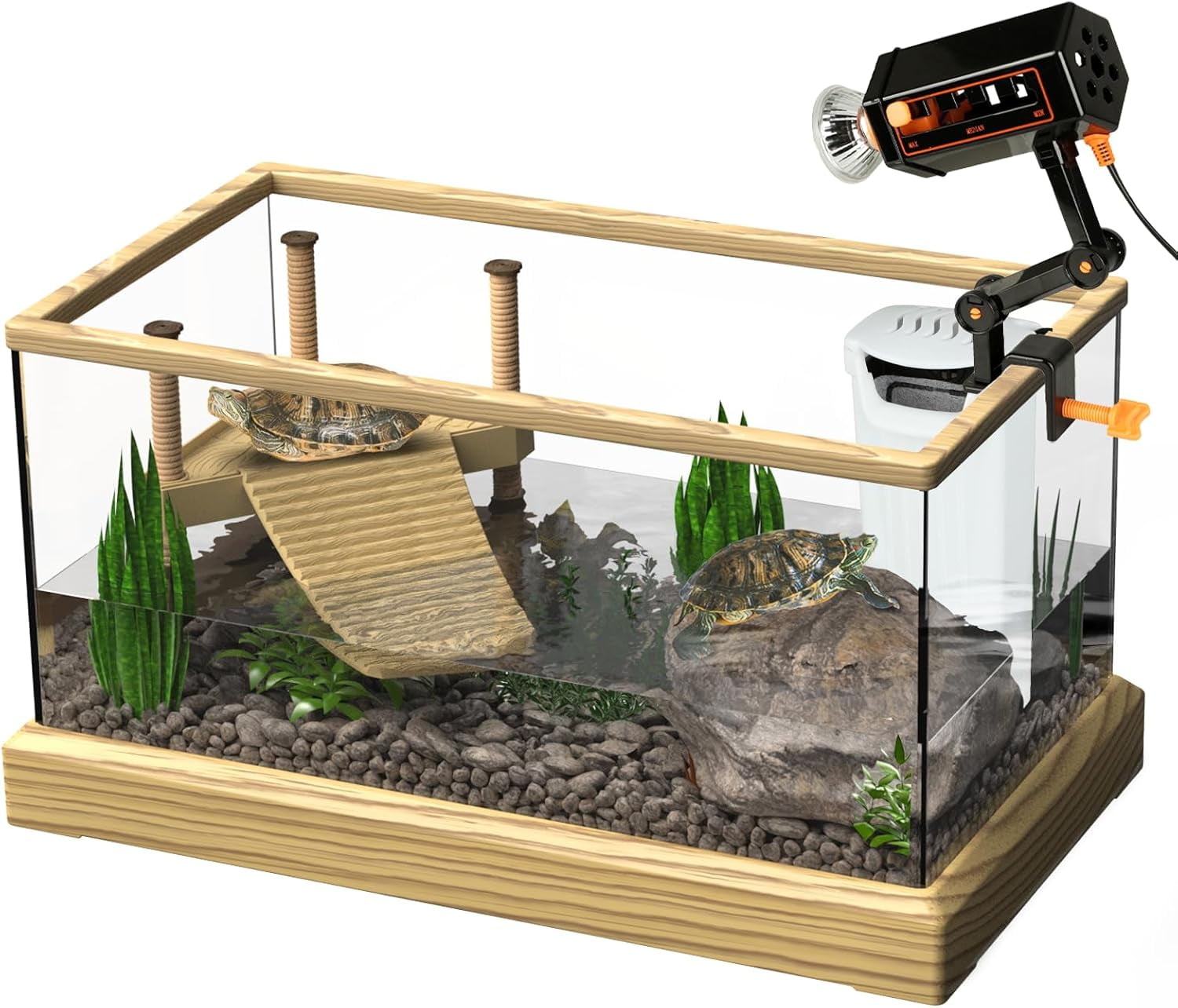 Turtle Aquarium Kit Series - New 2024 - Aquatic Turtle Tank with Filter ...