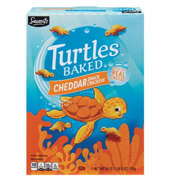 Turtle Baked Cheddar Snack Crackers, 19 oz- Pack of 2 - Walmart.com