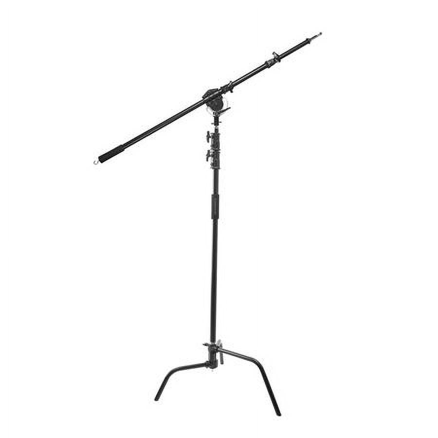 Turtle Base C-Stand and Cross Arm Boom Kit (Black, 10.5') - Walmart.com